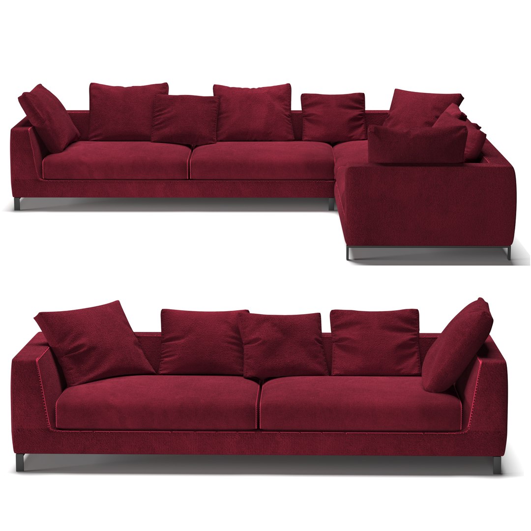 Ray Sofa 2 3D - TurboSquid 2036599