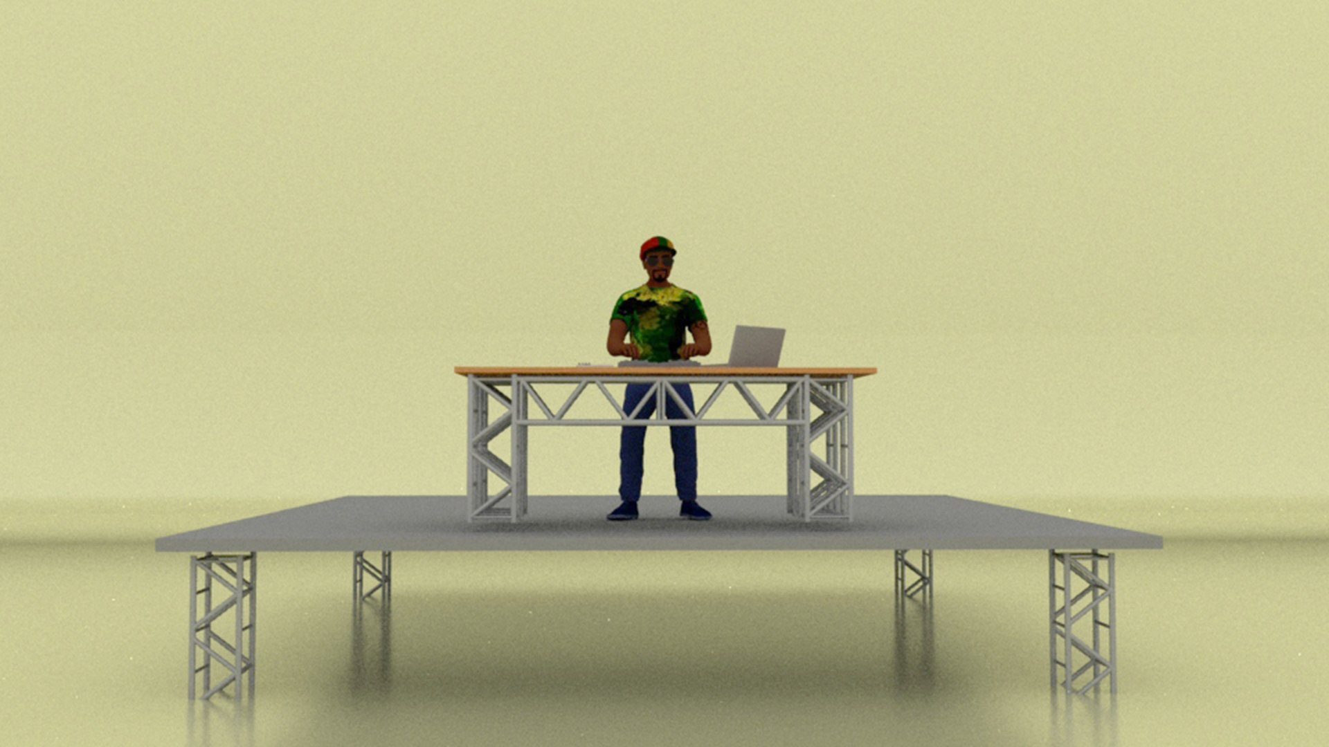 3D Model Deejay DJ Rasta - TurboSquid 2410663