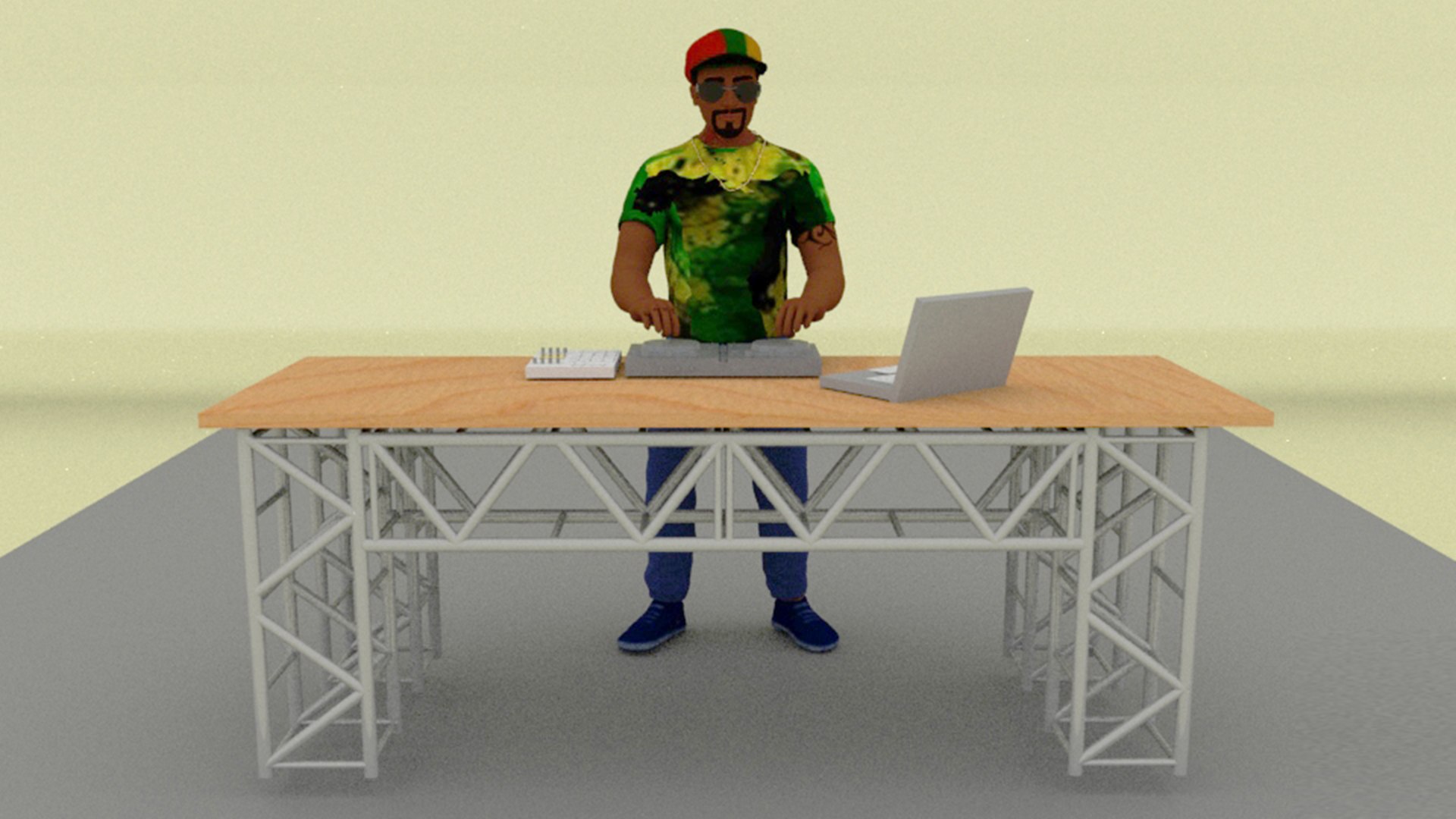 3D Model Deejay DJ Rasta - TurboSquid 2410663
