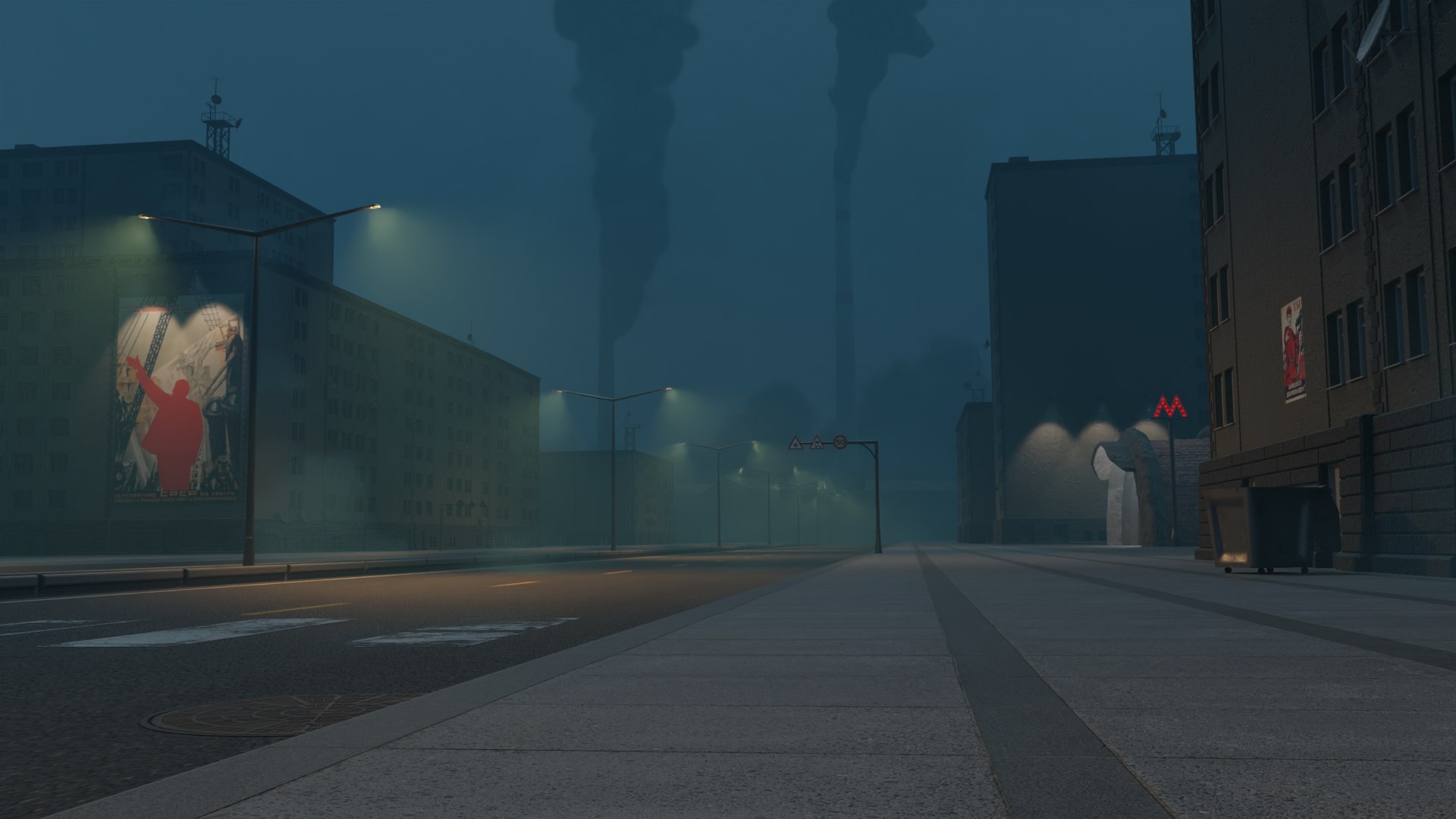 3D Soviet Industrial Town Full Scene Model - TurboSquid 1994942