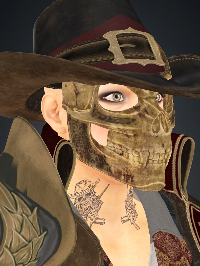 modelo 3d Modelo 3D de personaje guerrero-Ellyn de acción occidental ...