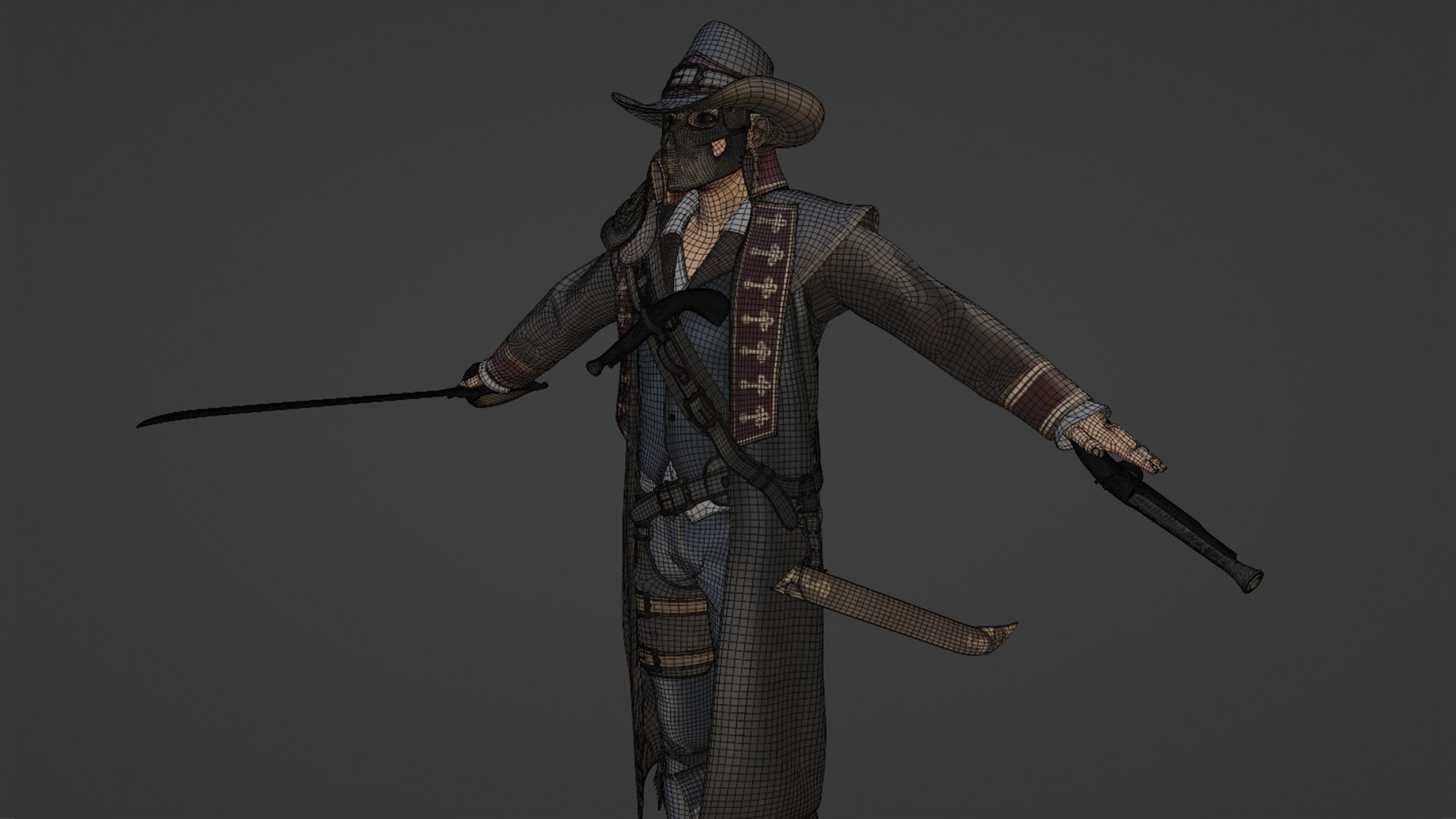 3D Realistic Rigged Western Action Warrior-Ellyn Character 3D Model ...