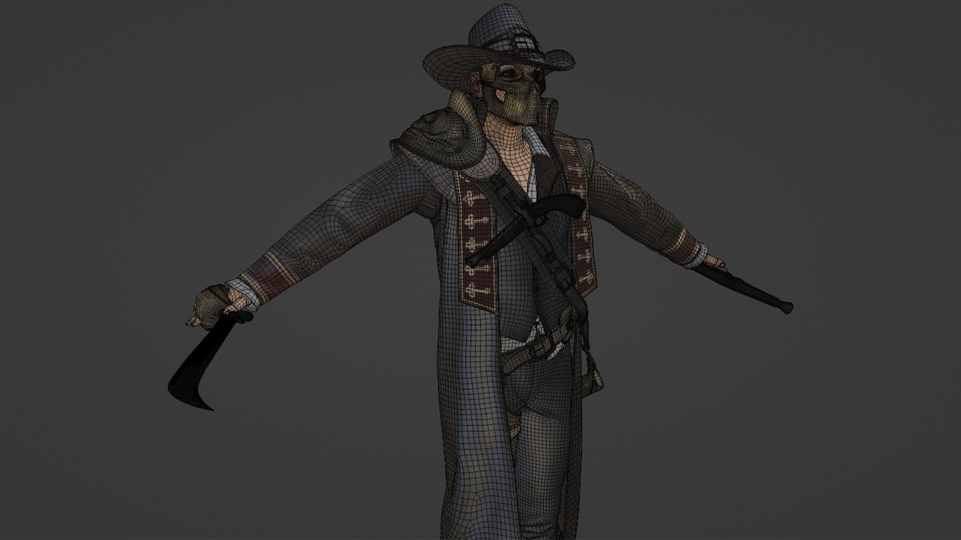 3D Realistic Rigged Western Action Warrior-Ellyn Character 3D Model ...