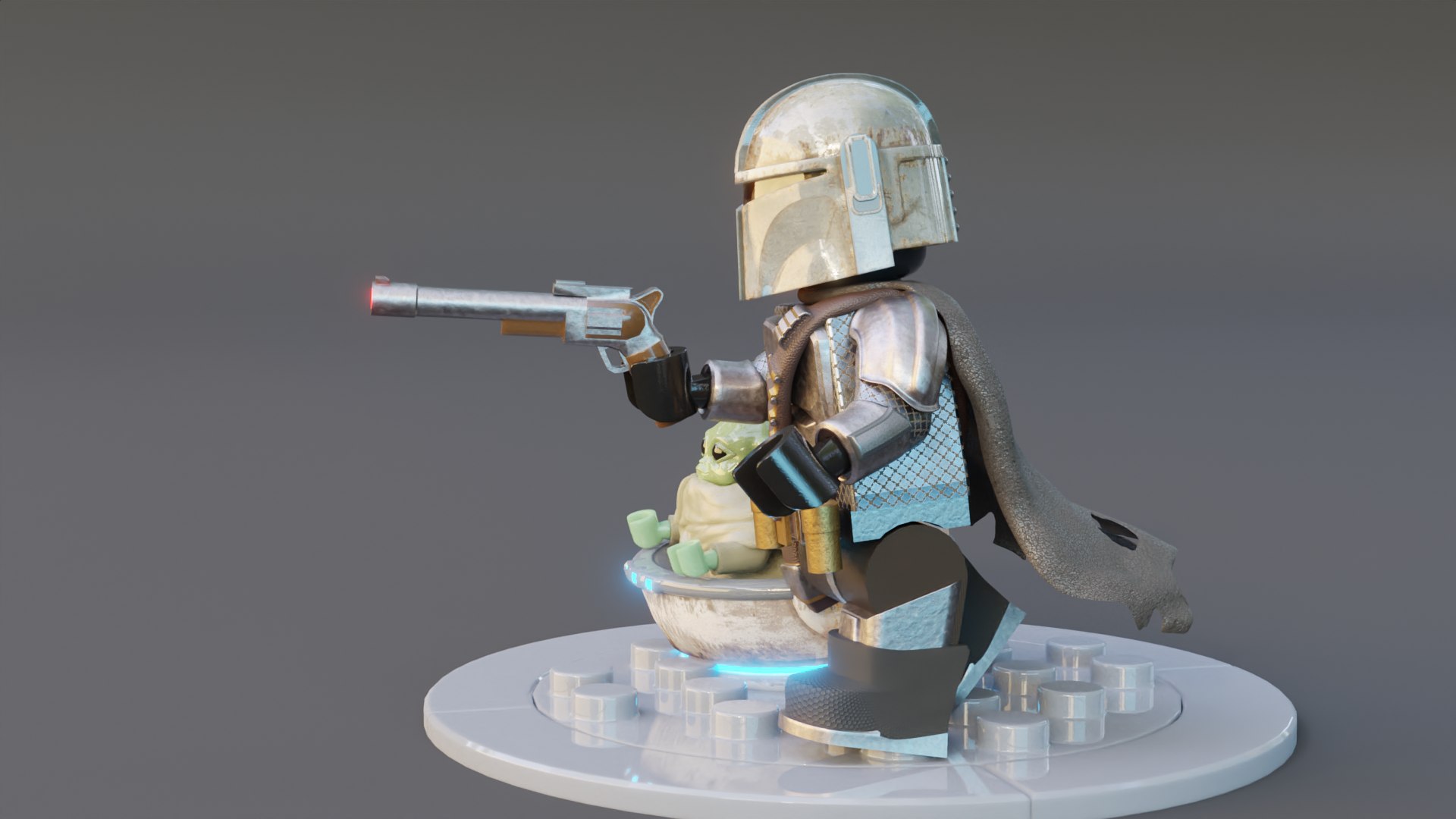 Mandalorian And Grogu 3D Model - TurboSquid 2142042