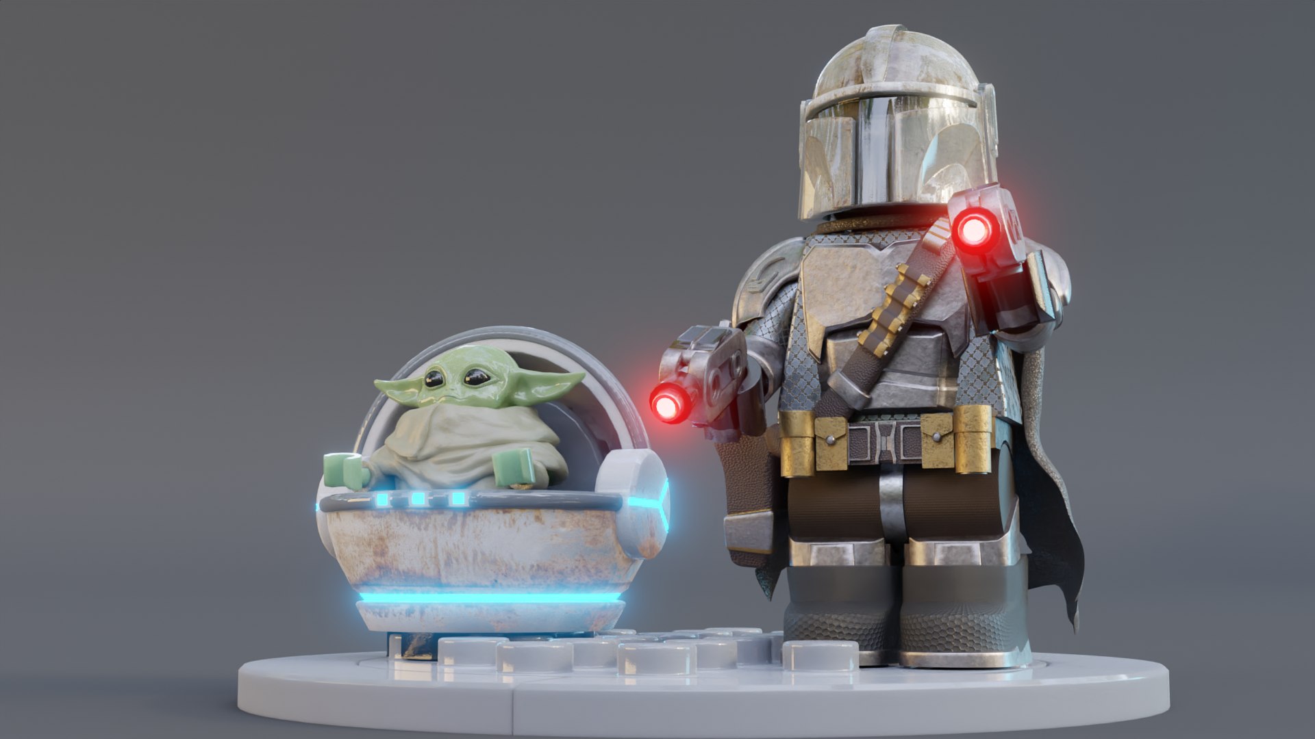 Mandalorian and grogu 3D model - TurboSquid 2142042