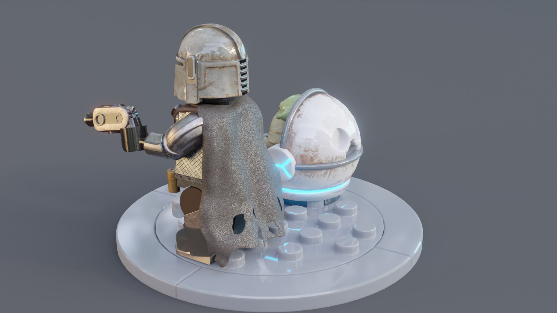 Mandalorian And Grogu 3D Model - TurboSquid 2142042