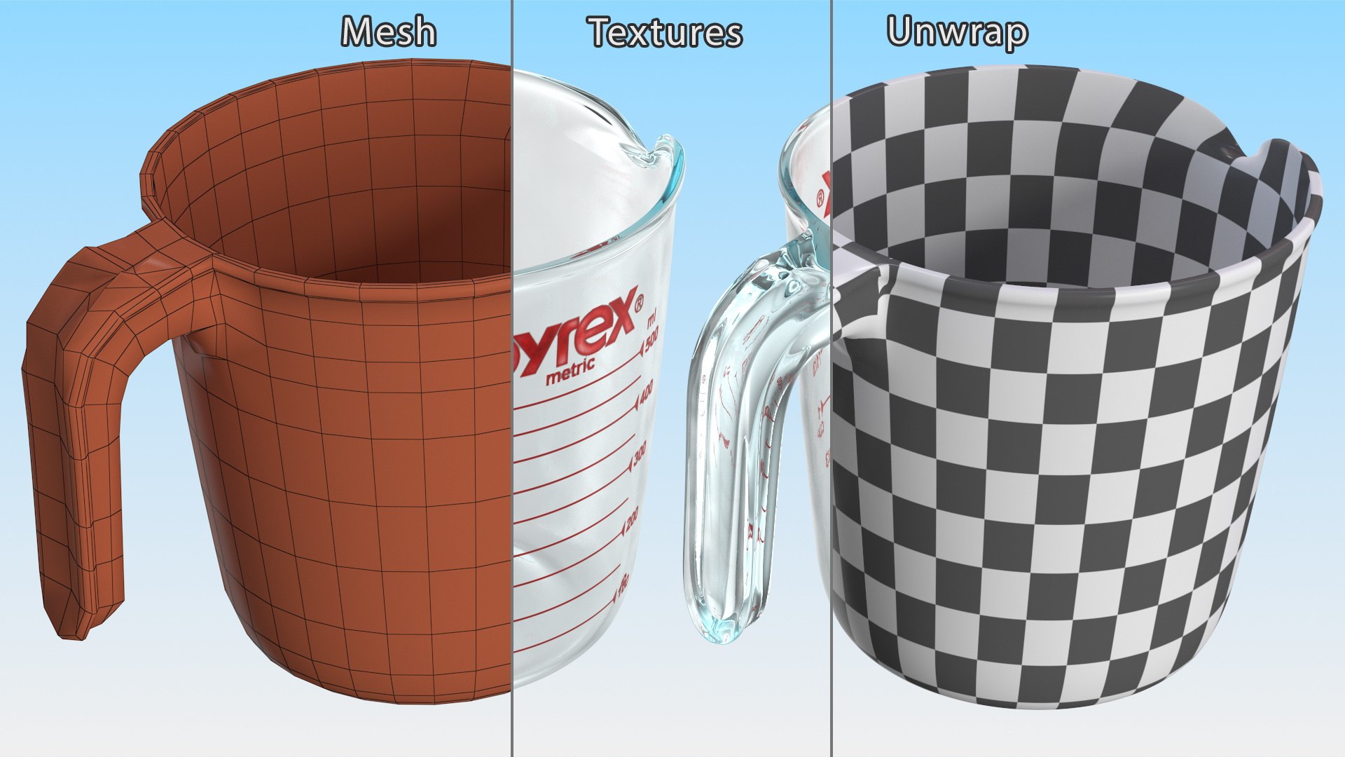 3D model Glass Measuring Cup 500ml - TurboSquid 1964622
