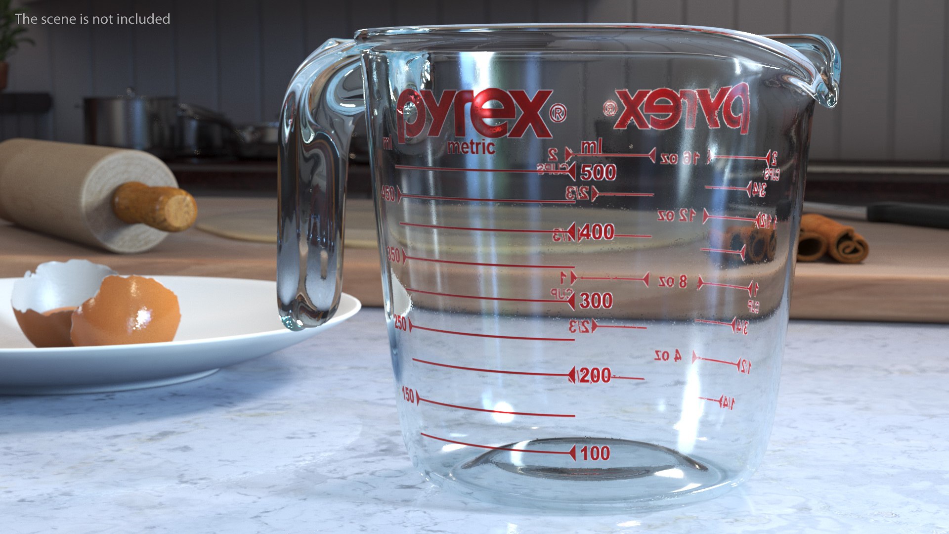 3D Model Glass Measuring Cup 500ml - TurboSquid 1964622