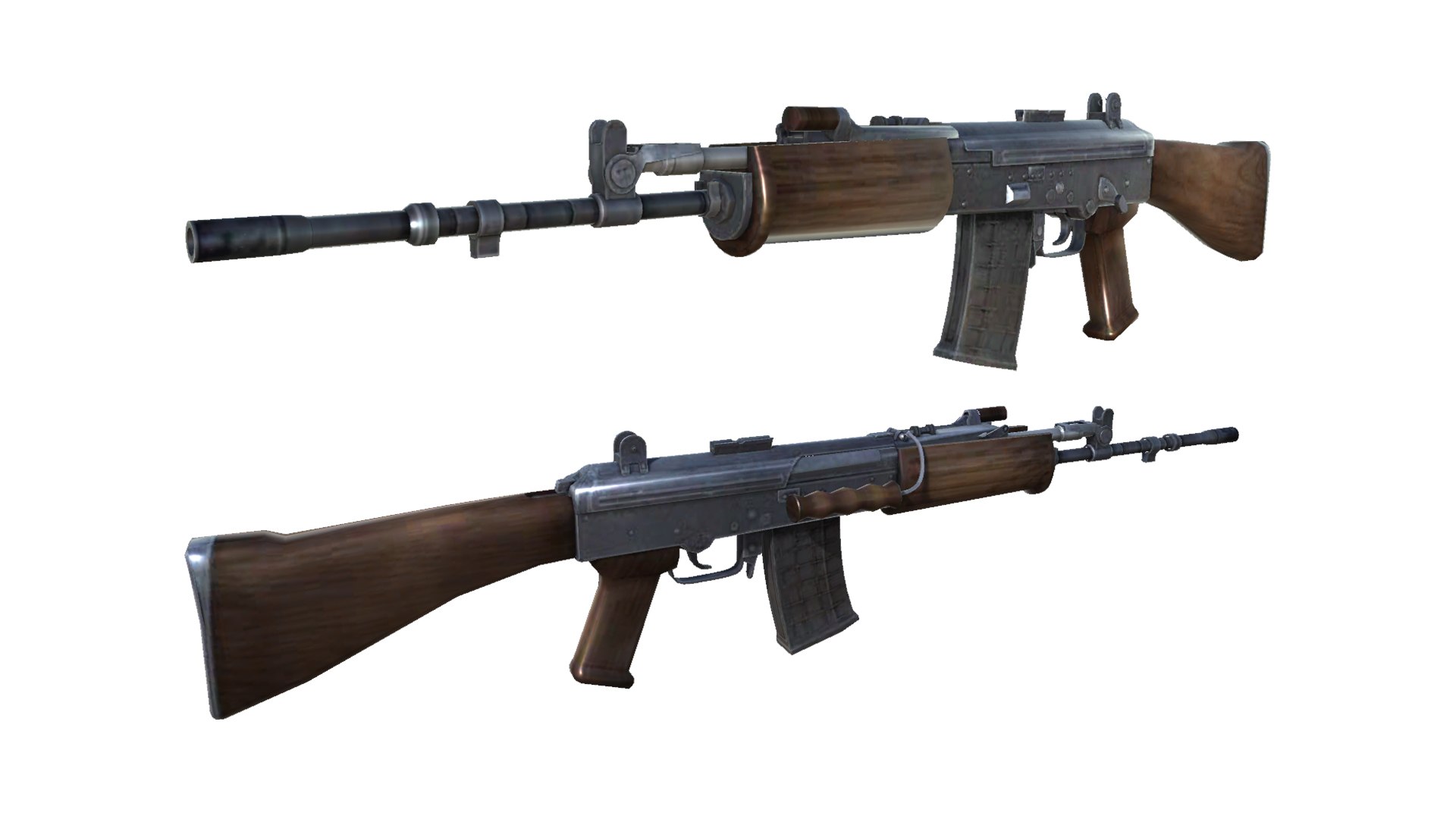 3D 07-insas-rifle-gun Model 3d Game Ready Model Low-poly 3D Model ...