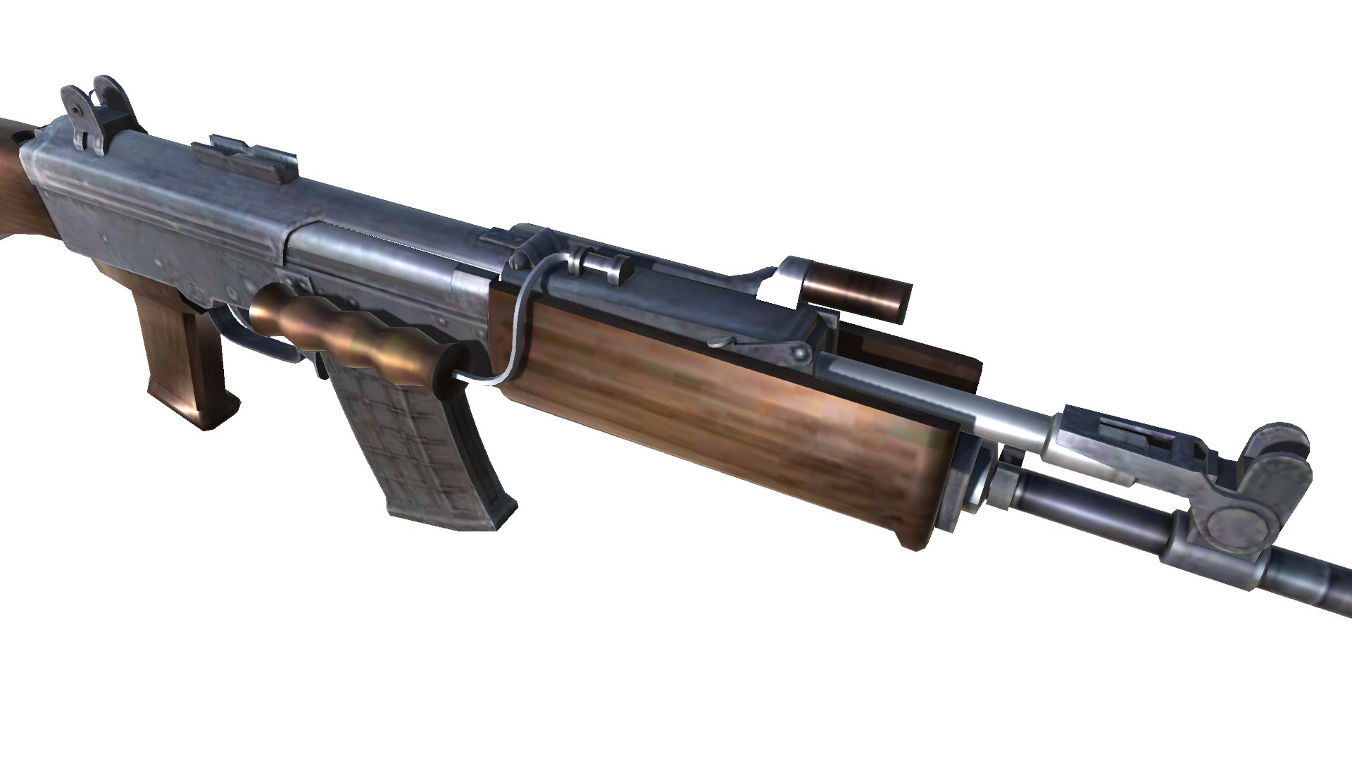 3D 07-insas-rifle-gun Model 3d Game Ready Model Low-poly 3D Model ...