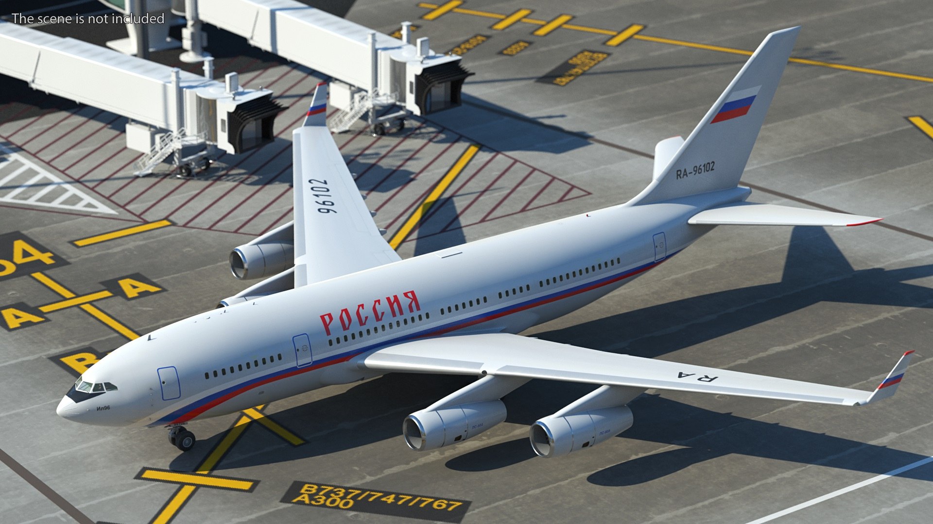 Ilyushin IL-96 Presidential Aircraft Simple Interior 3D - TurboSquid ...