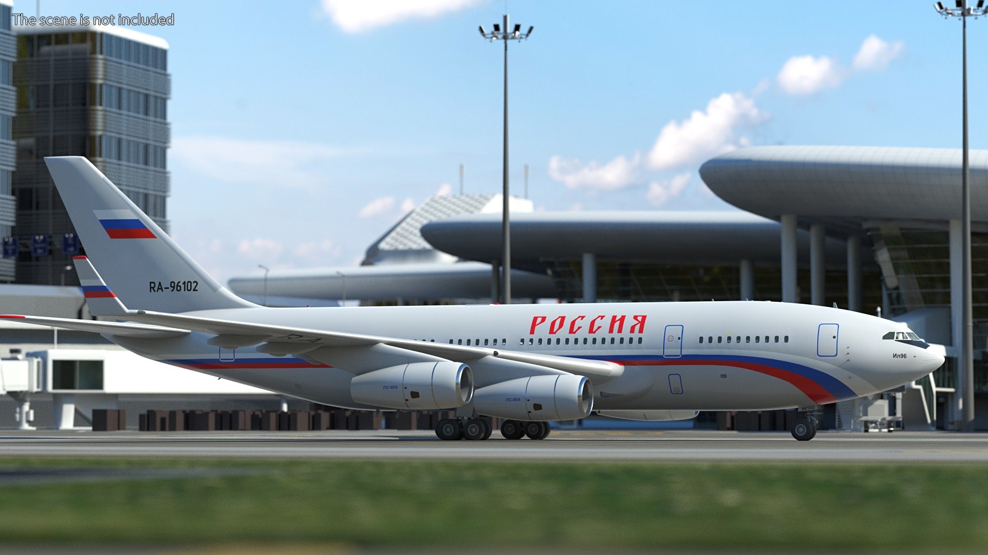 Ilyushin IL-96 Presidential Aircraft Simple Interior 3D - TurboSquid 1966094