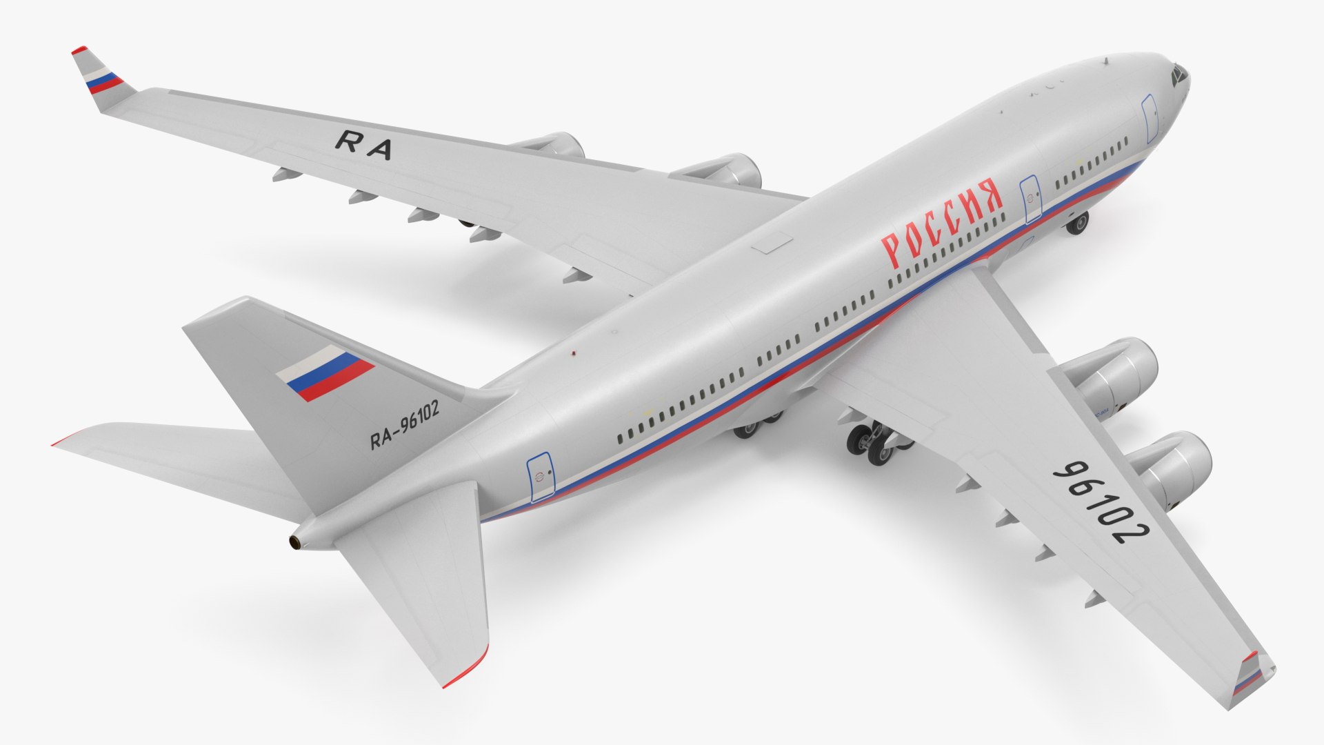 Ilyushin IL-96 Presidential Aircraft Simple Interior 3D - TurboSquid ...
