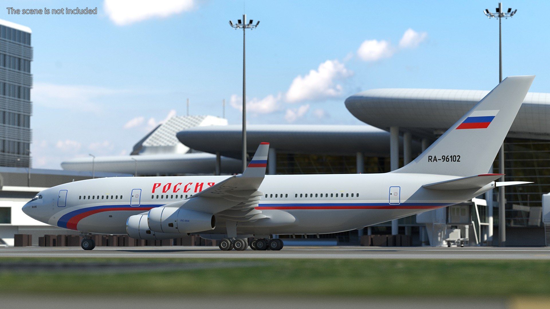 Ilyushin IL-96 Presidential Aircraft Simple Interior 3D - TurboSquid ...