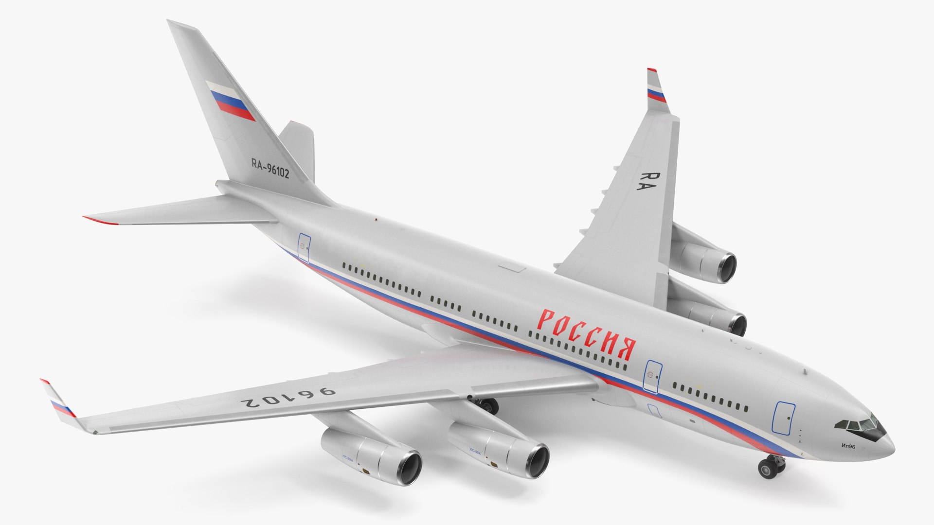 Ilyushin IL-96 Presidential Aircraft Simple Interior 3D - TurboSquid ...