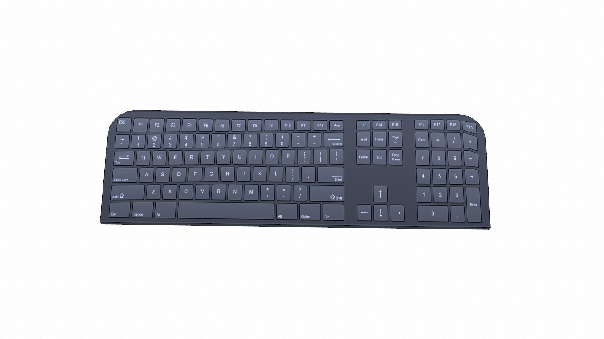 3D Model Keyboard Lowpoly - TurboSquid 2342651
