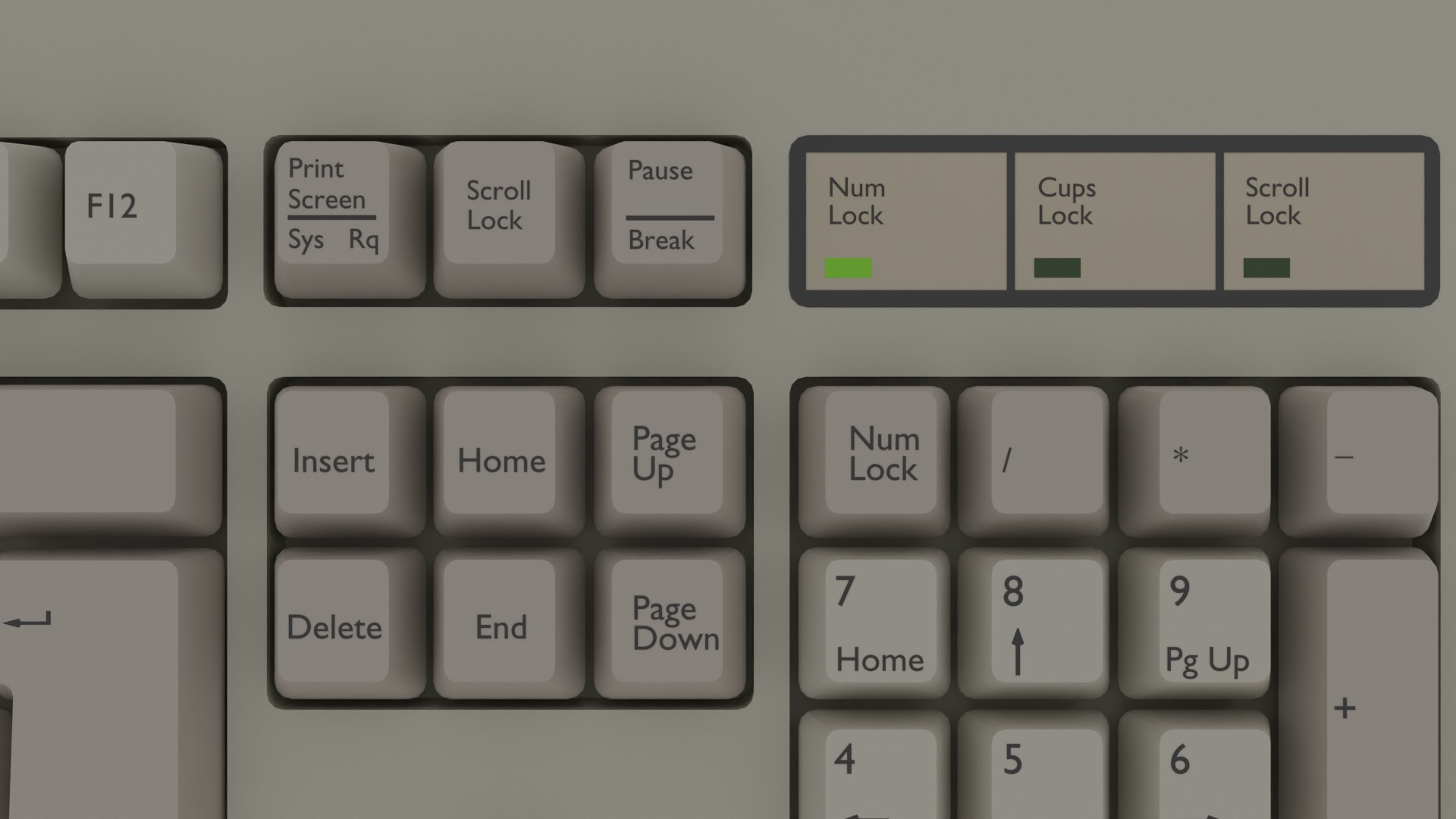 3D Old Keyboard - TurboSquid 1851402