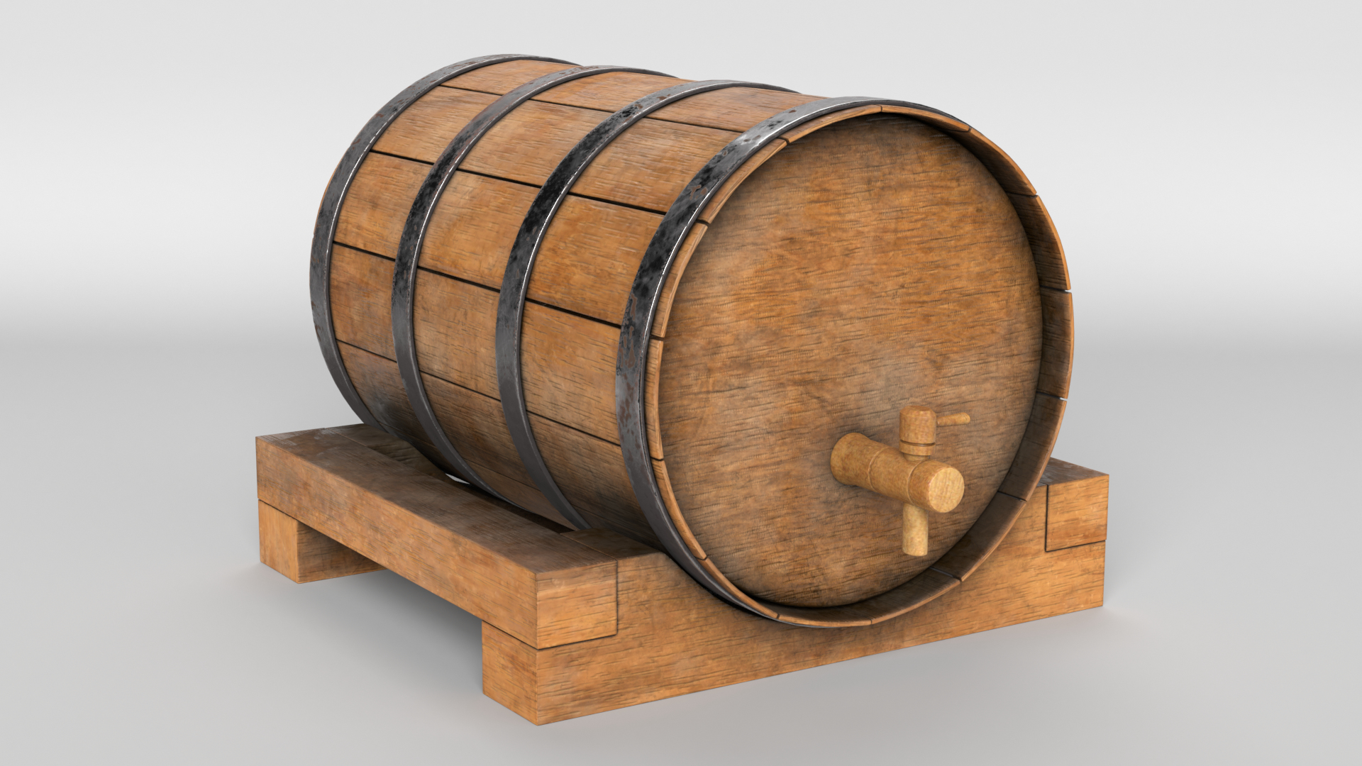 Barrel Apple Cider 3D Model - TurboSquid 1667891