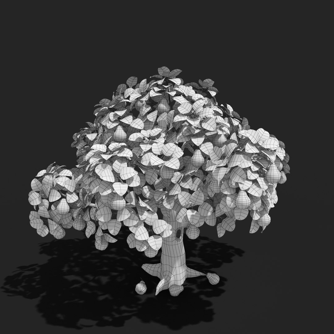 3d pear tree model