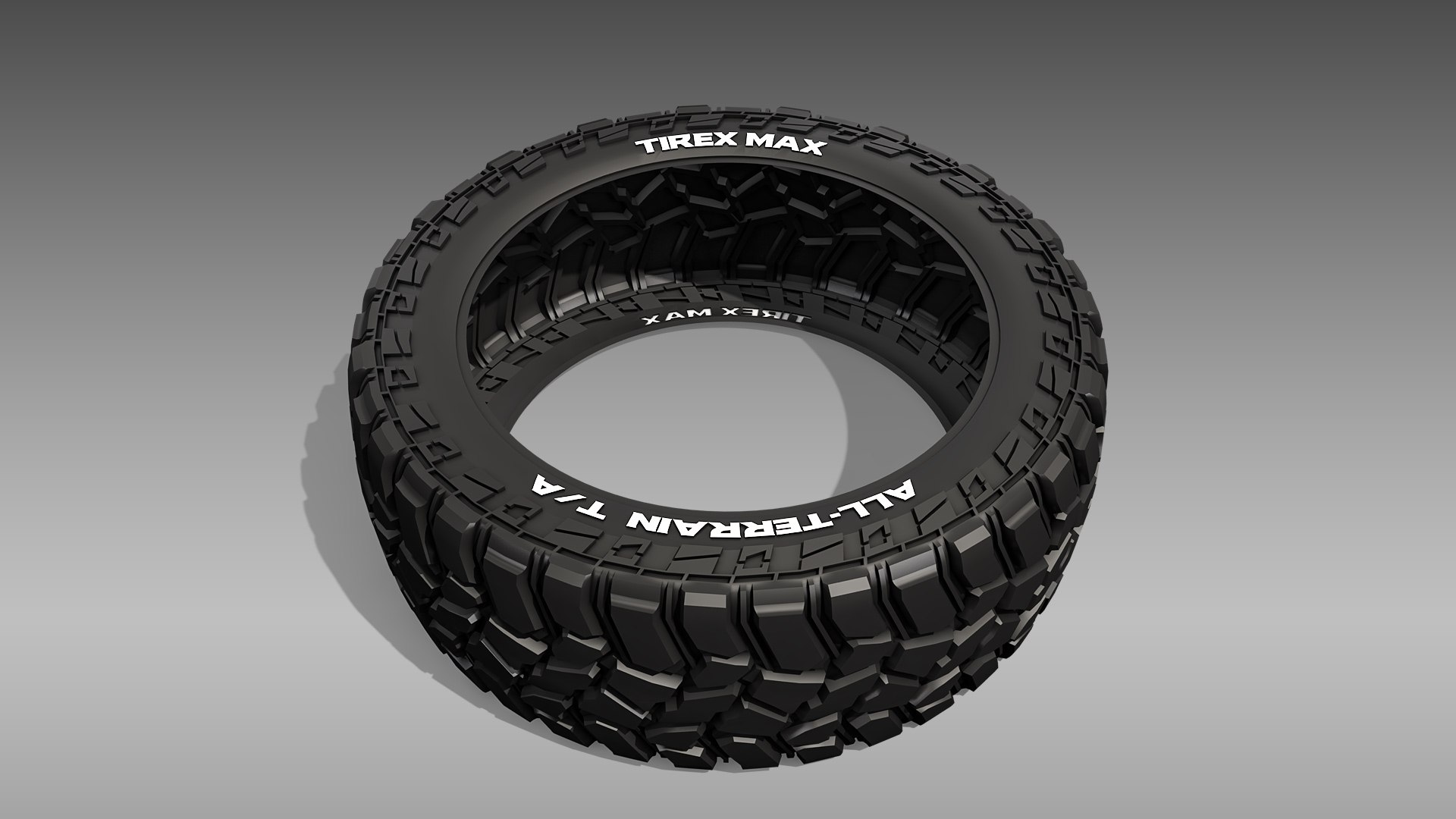 3D All Terrain Tire And Rim - TurboSquid 1724781