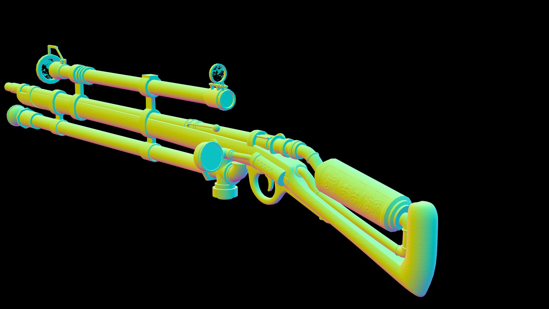 3D Steam Sniper Rifle - TurboSquid 2122409