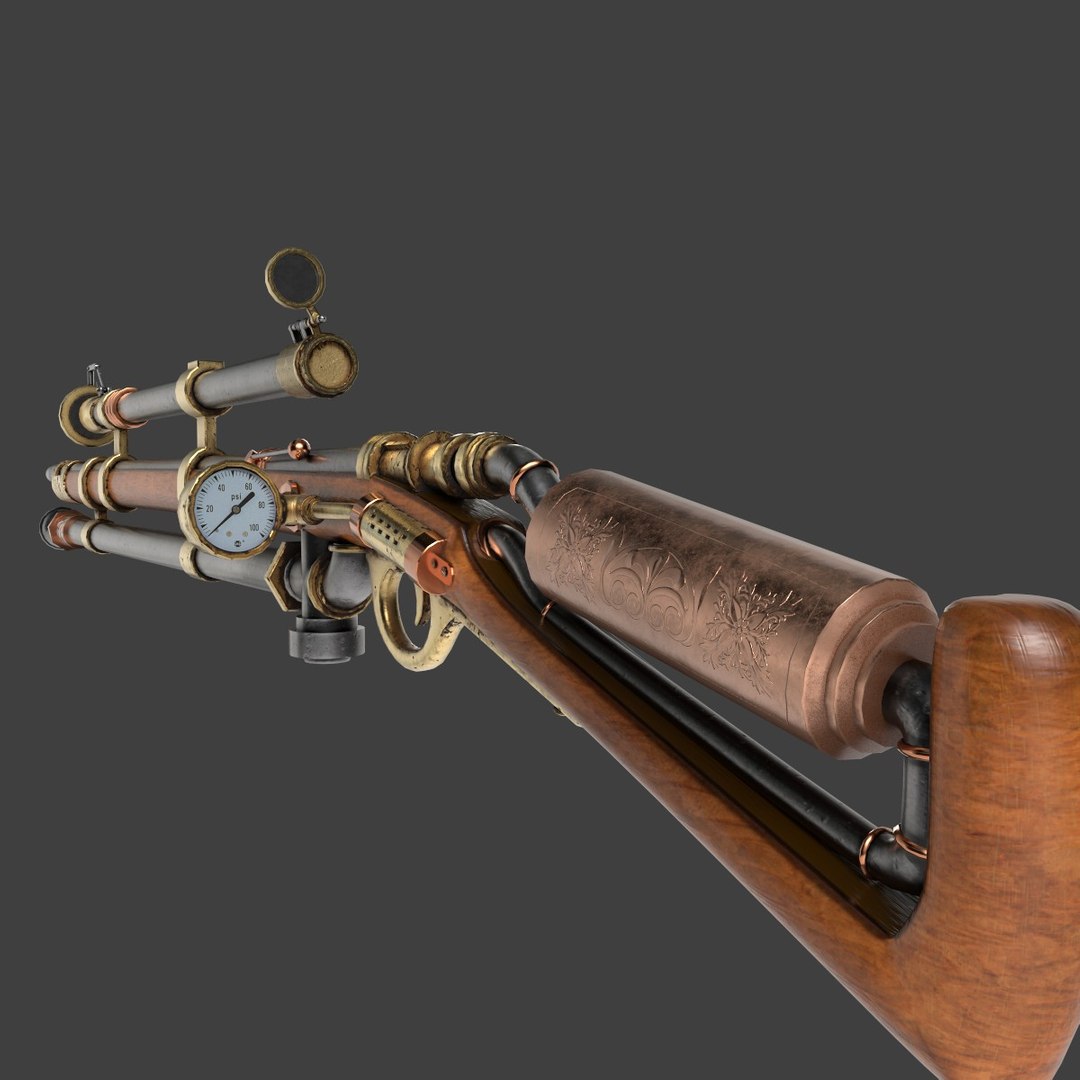 3D Steam Sniper Rifle - TurboSquid 2122409