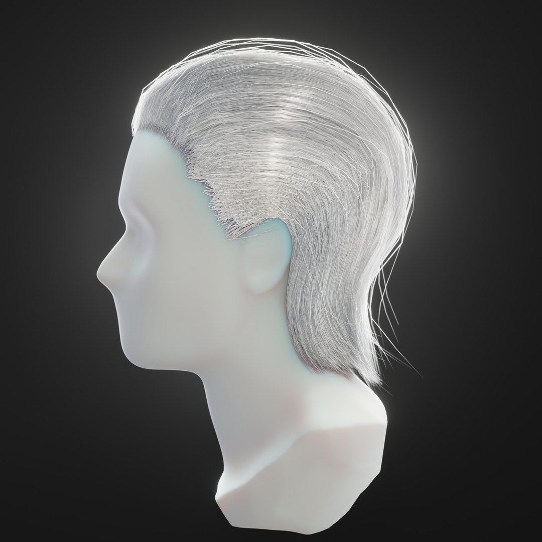 3D Model Female Hairstyle RealTime 1 Low Poly - TurboSquid 1934370