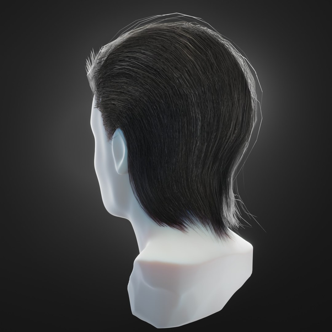 3D Model Female Hairstyle RealTime 1 Low Poly - TurboSquid 1934370