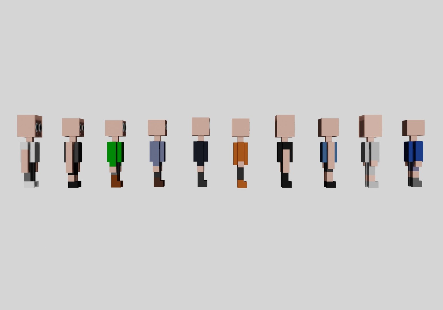 3D 10 Humans - TurboSquid 2191138