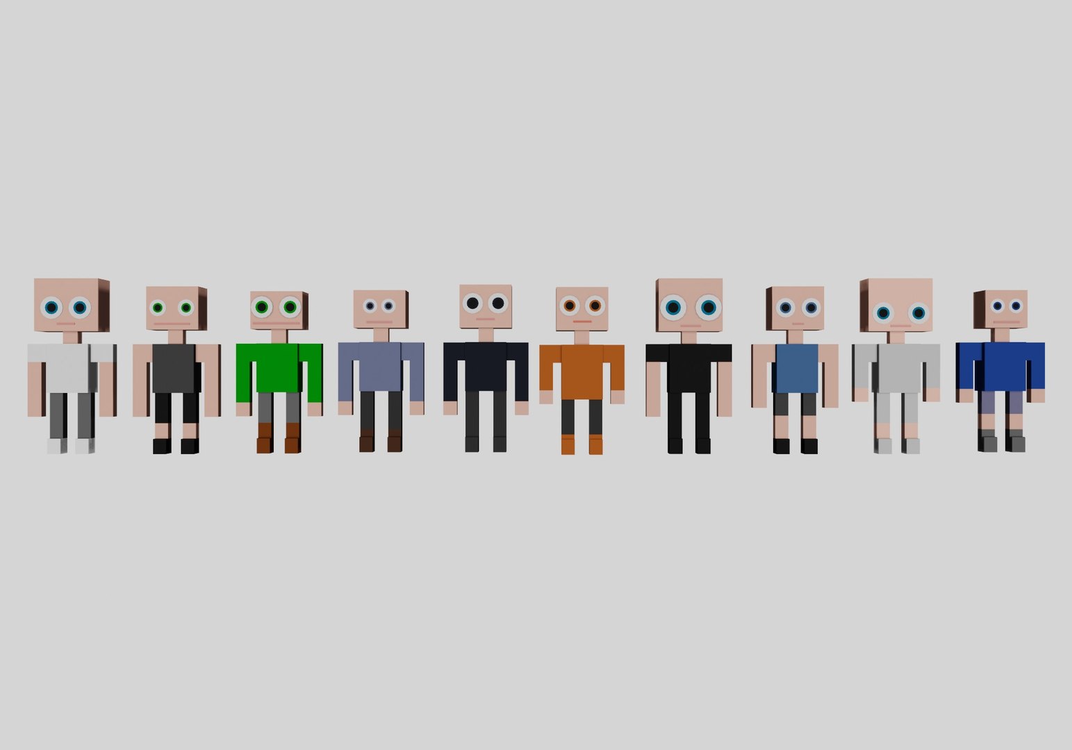 3D 10 Humans - TurboSquid 2191138