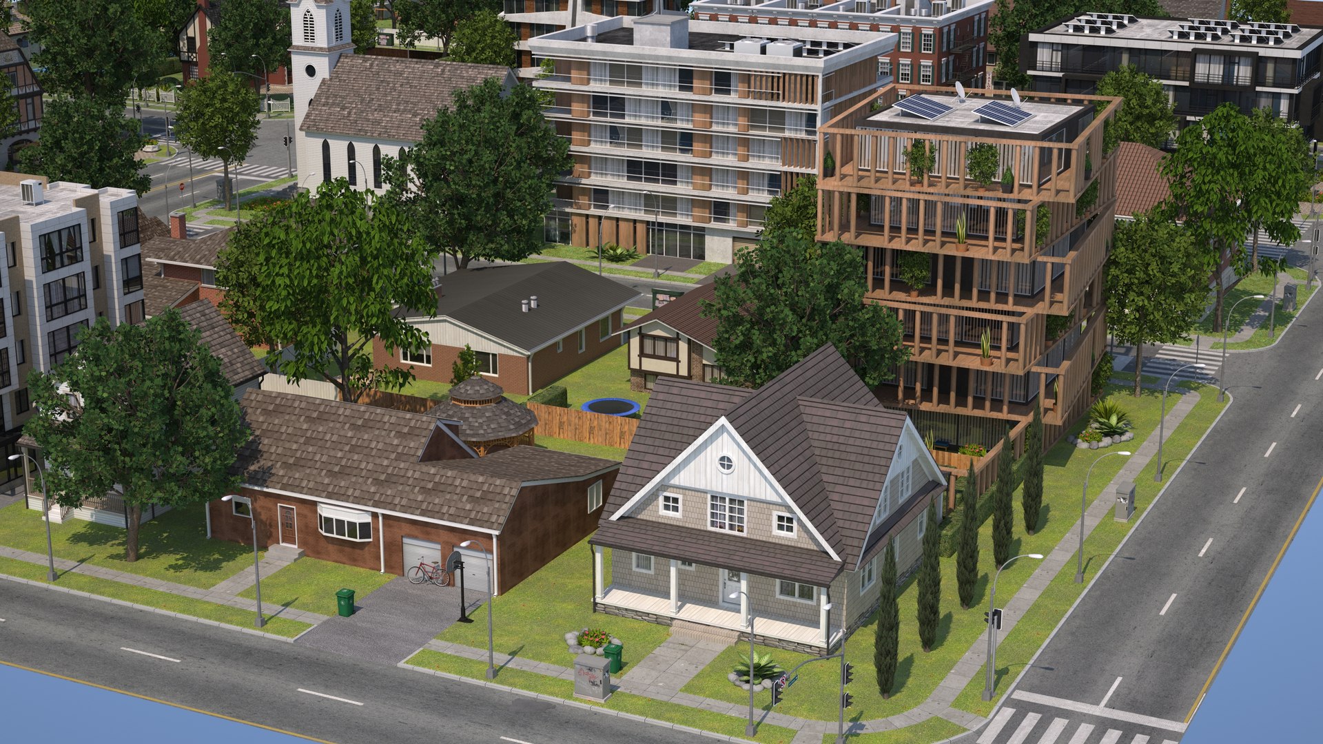 3D Suburb City Model - TurboSquid 2068909