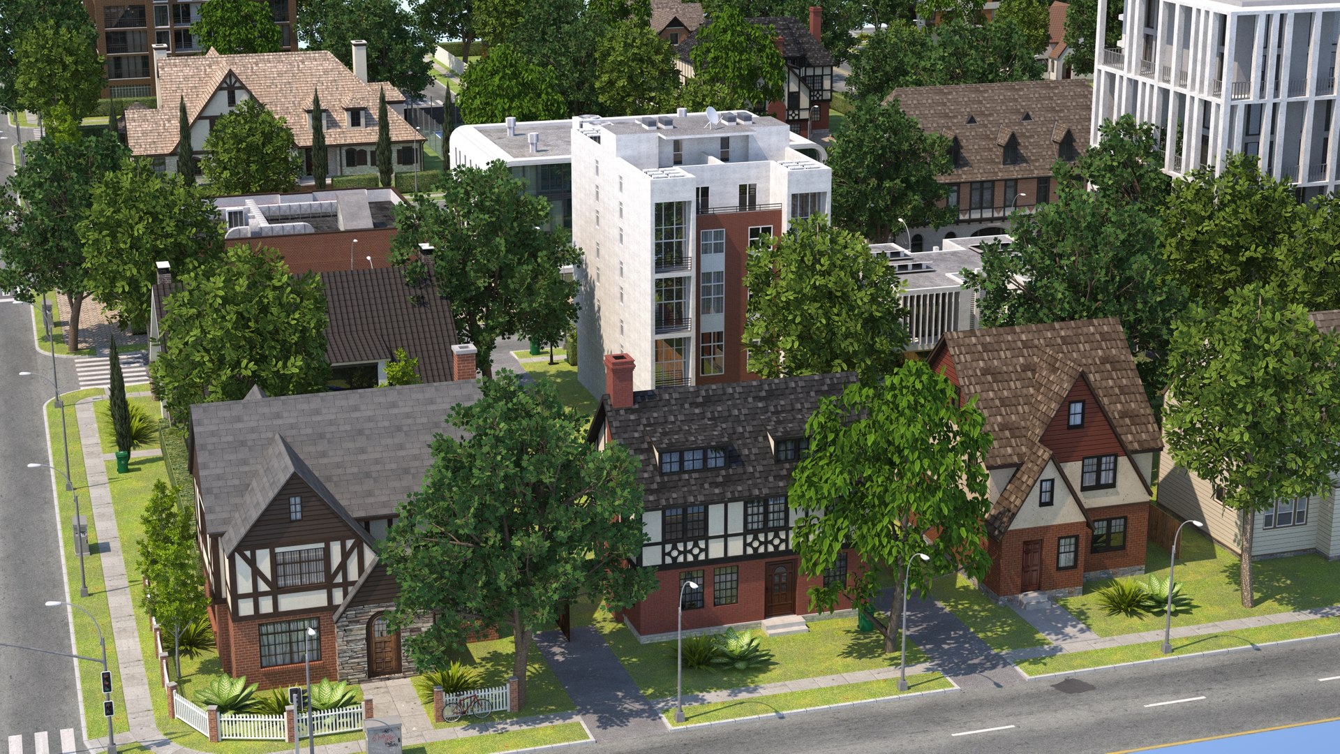 3D Suburb City Model - TurboSquid 2068909