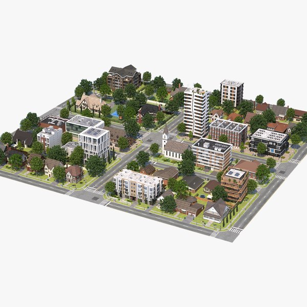 Suburb City Modelo 3D - TurboSquid 2068909