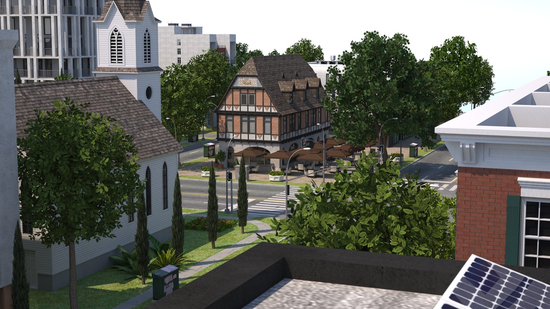 3D Suburb City Model - TurboSquid 2068909