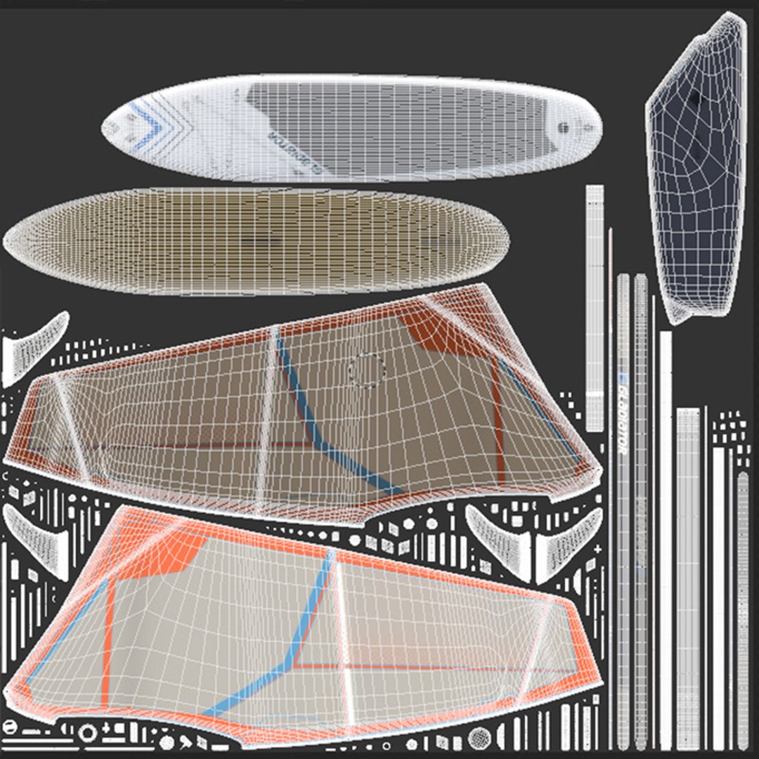 WindSurfing Board Gladiator 3D Model - TurboSquid 2115813
