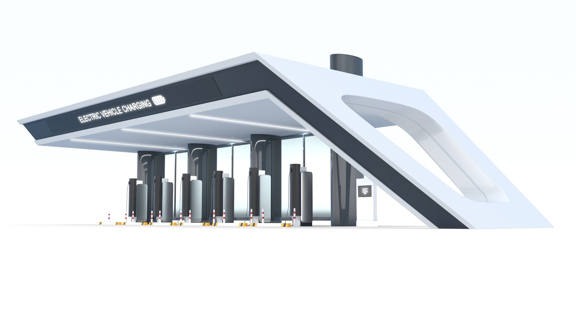 Electric Vehicle Charging Model - TurboSquid 2052160