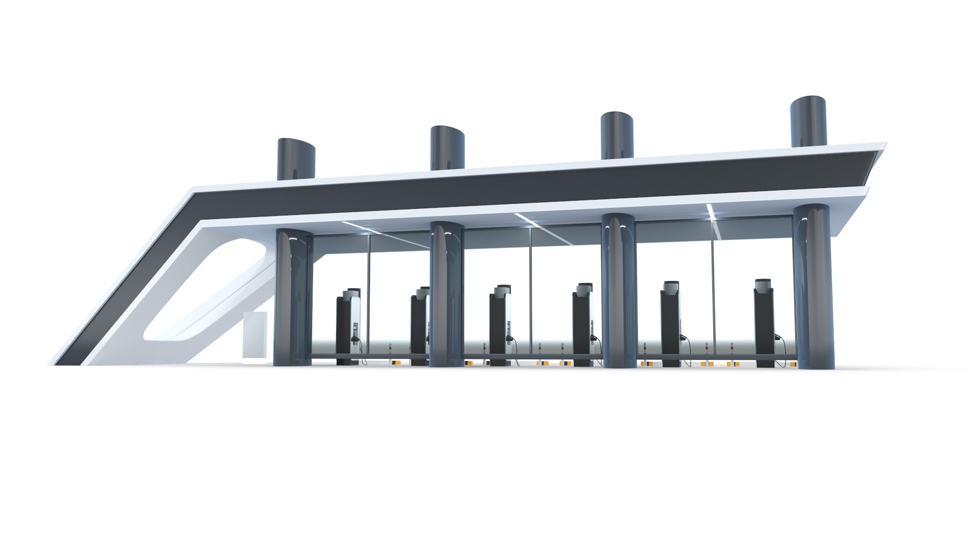 Electric Vehicle Charging Model - TurboSquid 2052160
