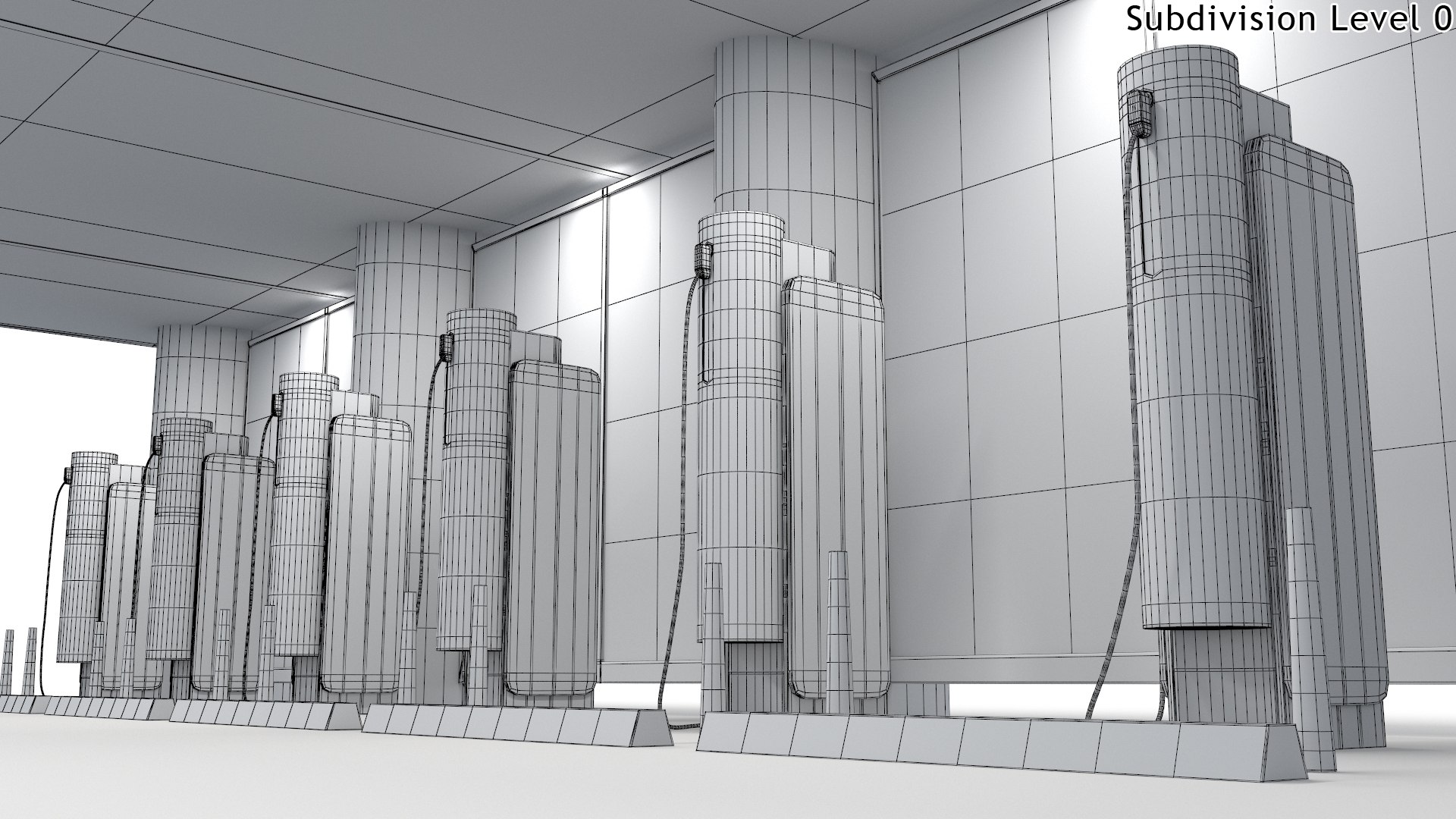 Electric Vehicle Charging Model - TurboSquid 2052160