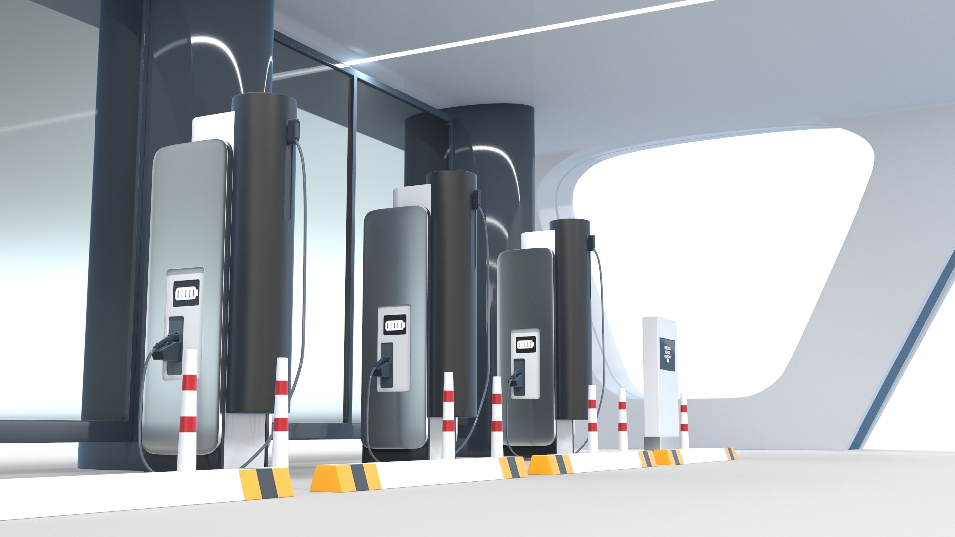 Electric Vehicle Charging Model - TurboSquid 2052160