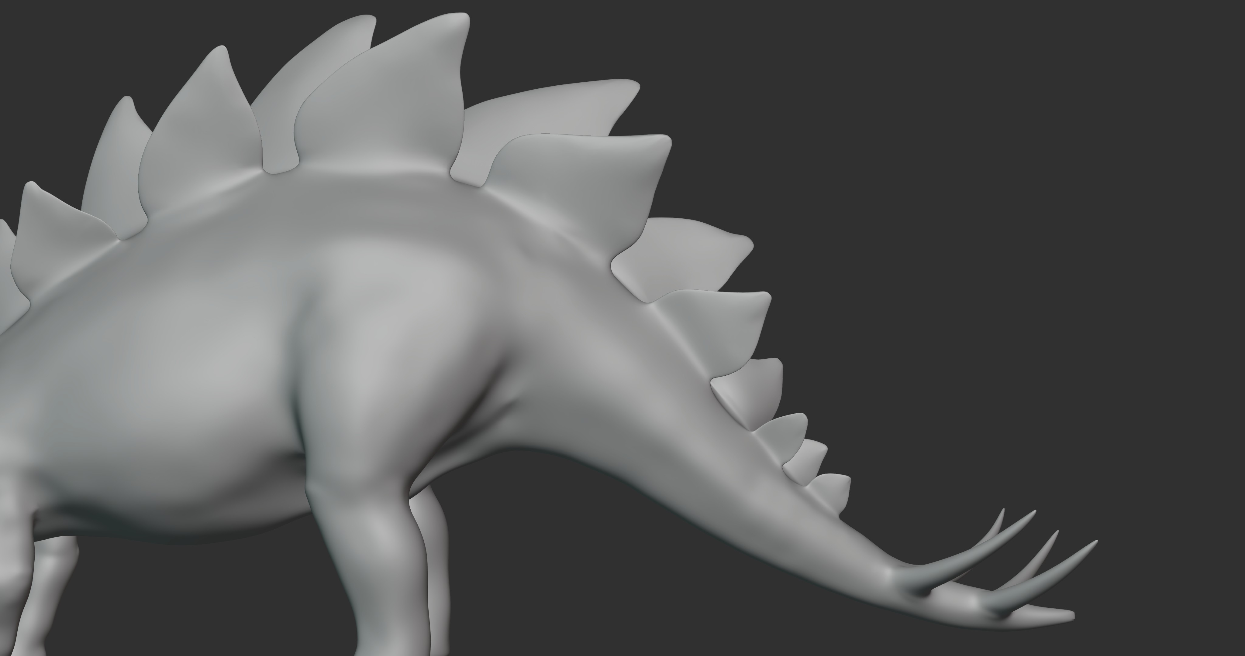 Stegosaurus Basemesh Low Poly 3D model - TurboSquid 1995314