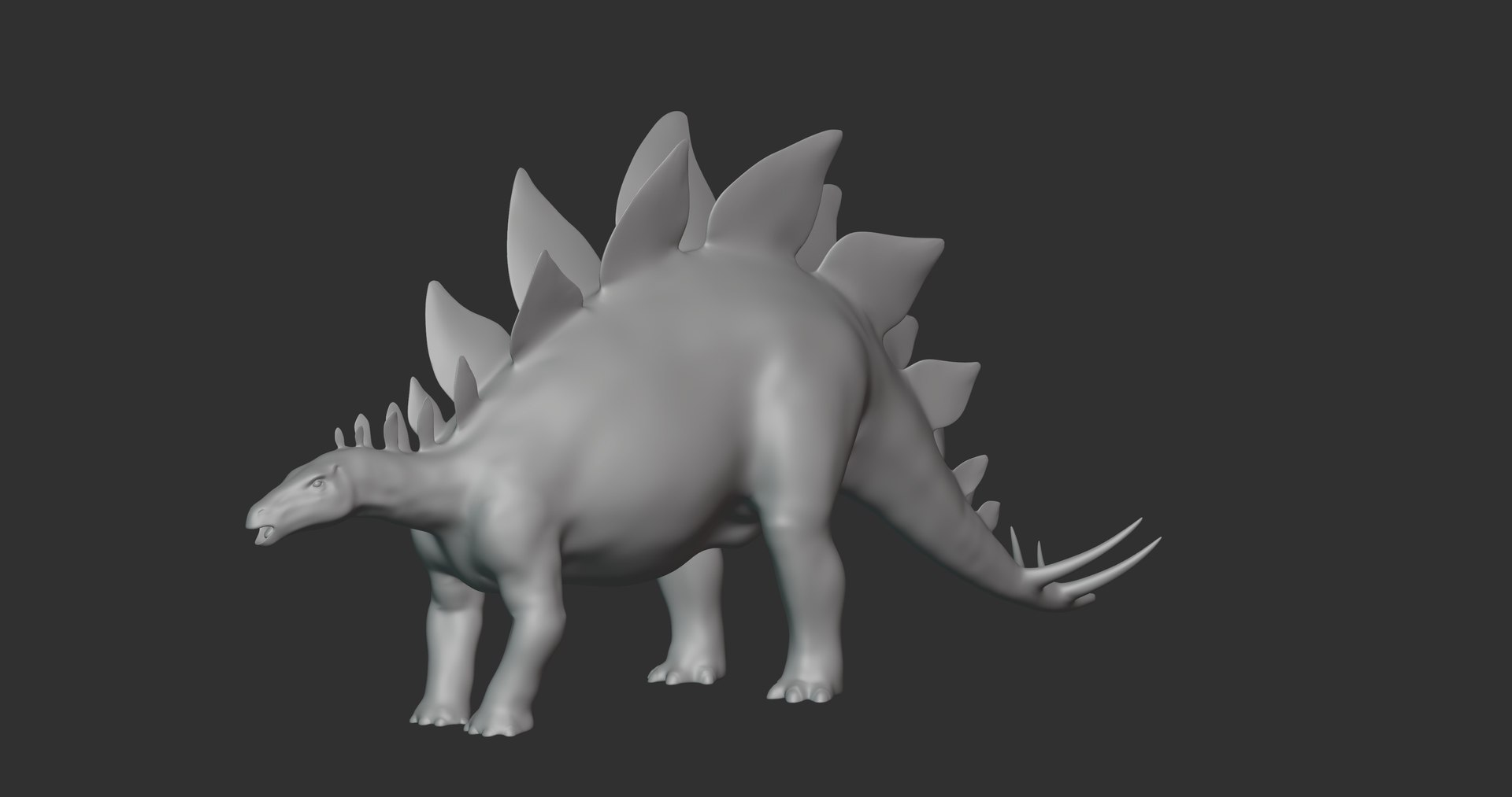 Stegosaurus Basemesh Low Poly 3D model - TurboSquid 1995314