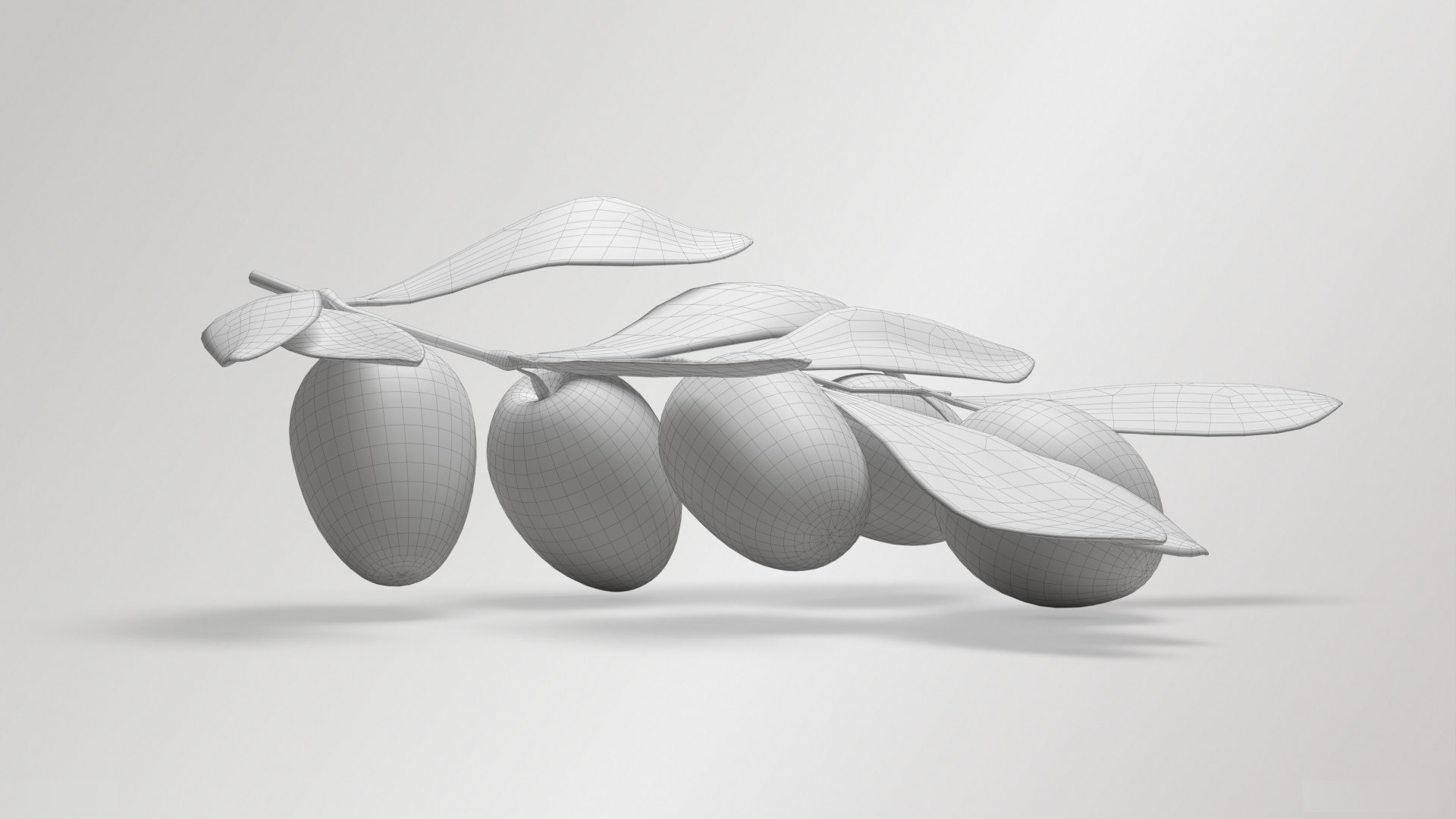 Green Olive Branch 3D Model - TurboSquid 2267946