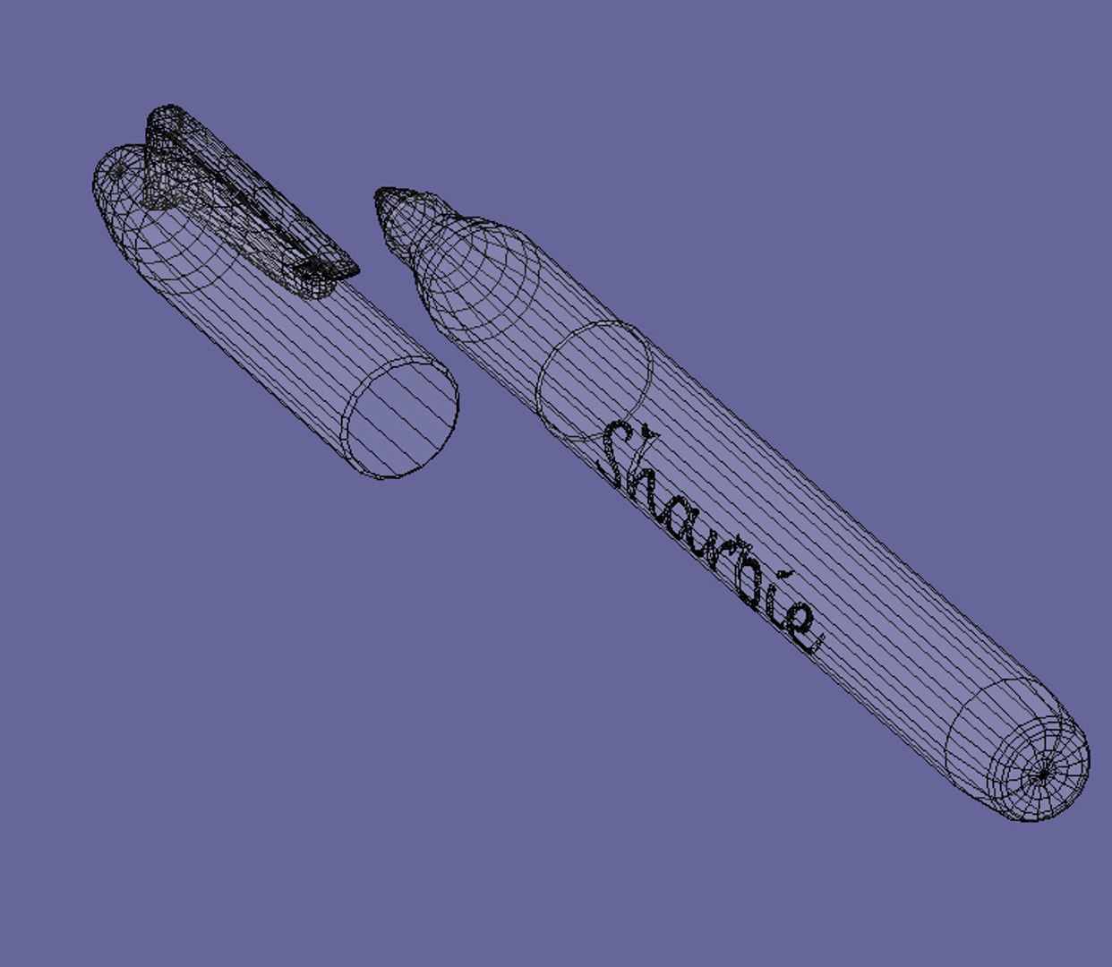 Marker Pen 3d Model