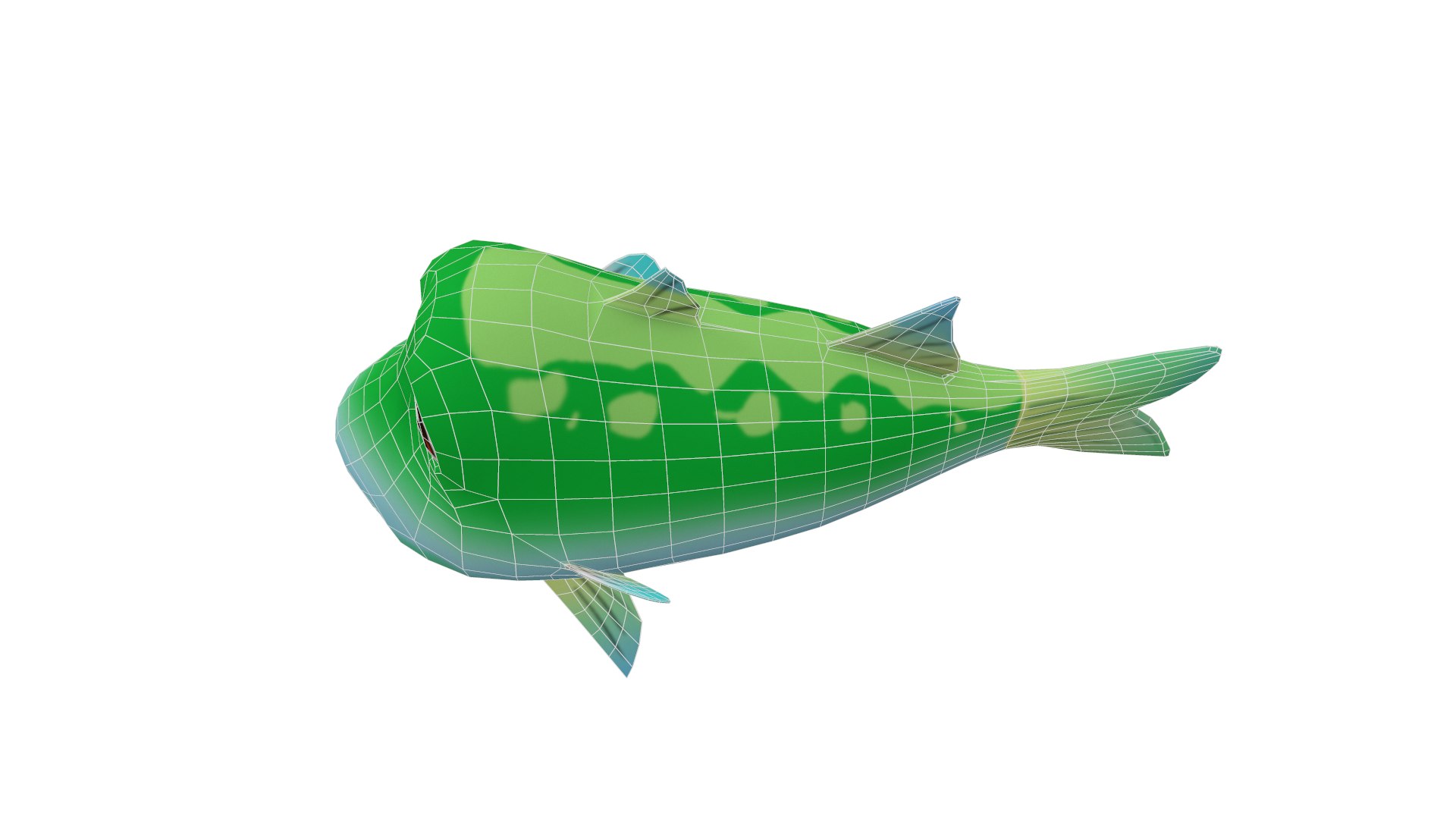 Greenback Mullet Fish Toon 3D Model - TurboSquid 1586049
