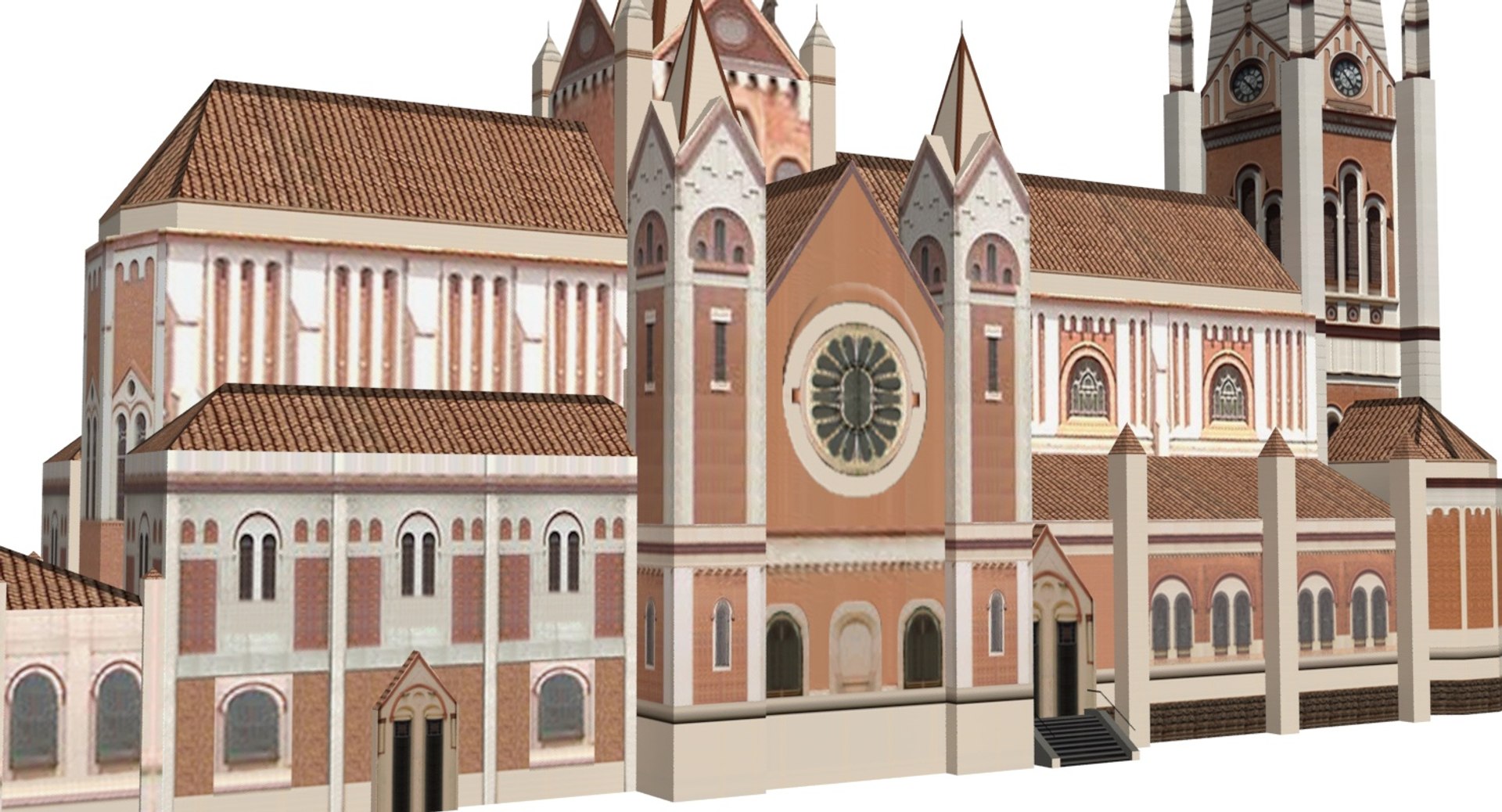 3d Model Roman Catholic Church Building