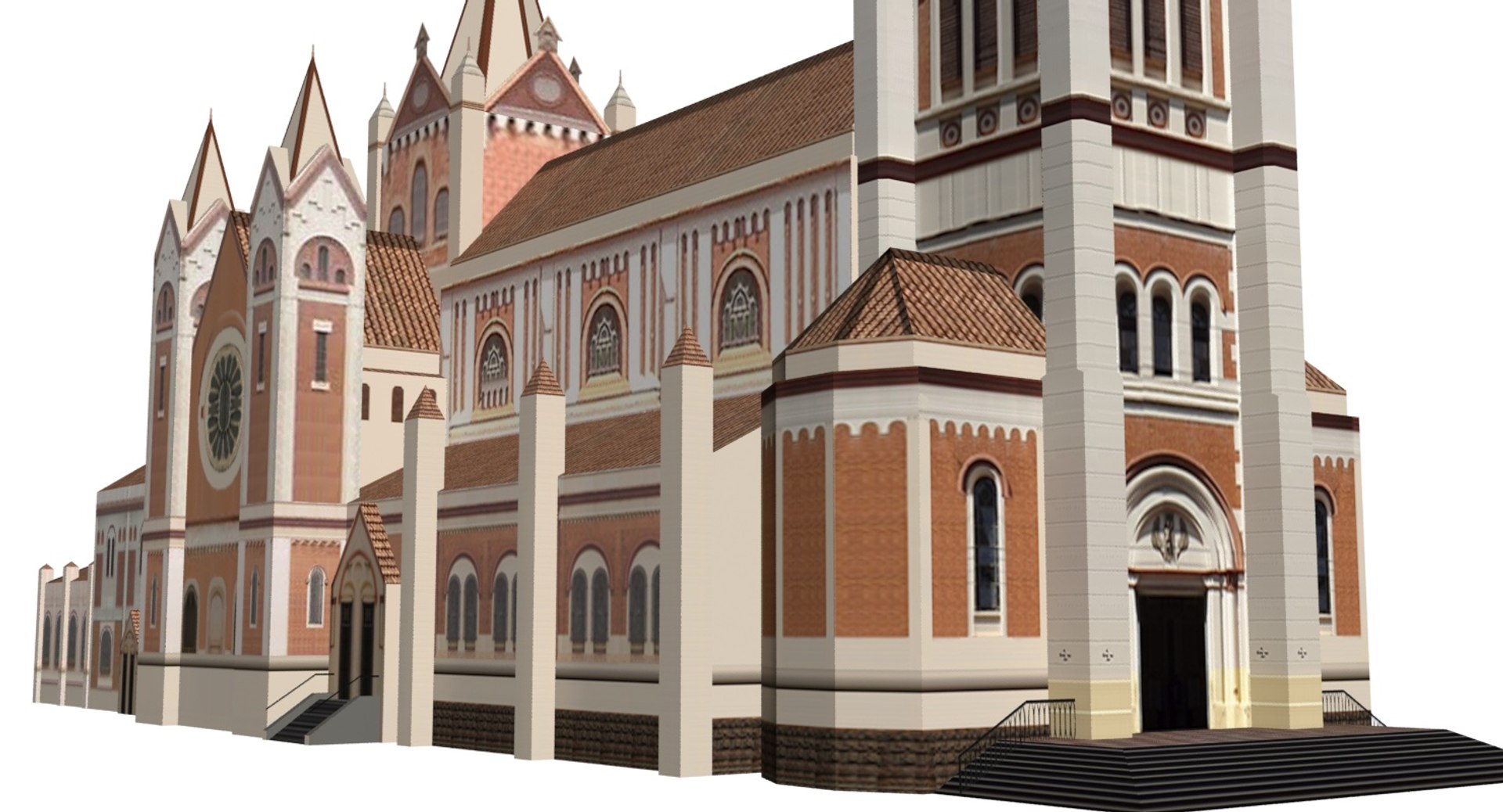 3d Model Roman Catholic Church Building