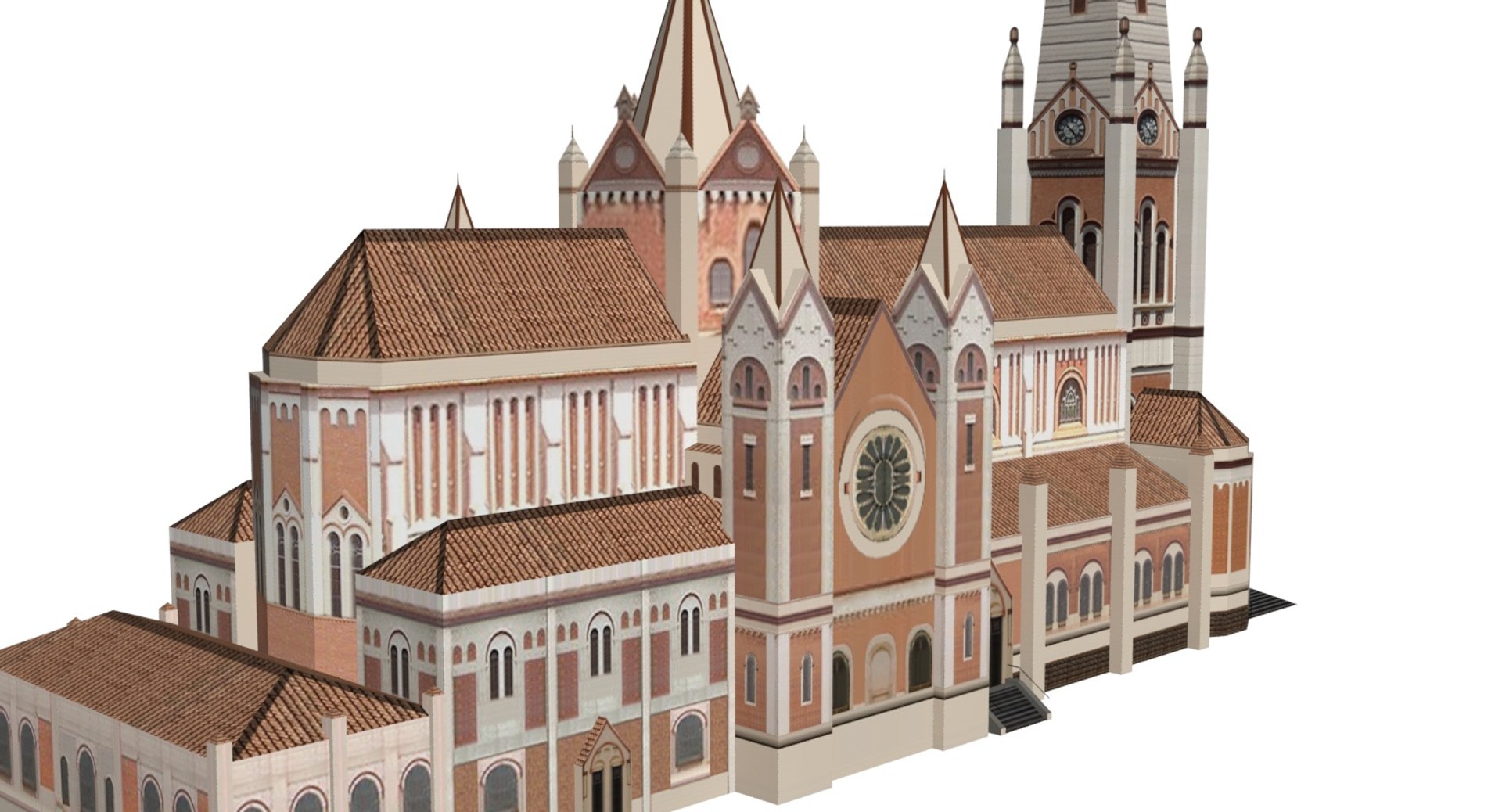3d Model Roman Catholic Church Building