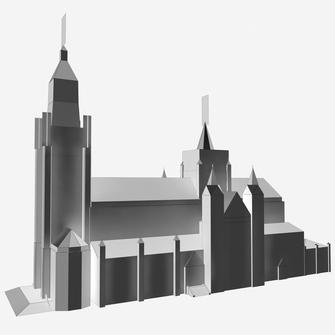 3d Model Roman Catholic Church Building