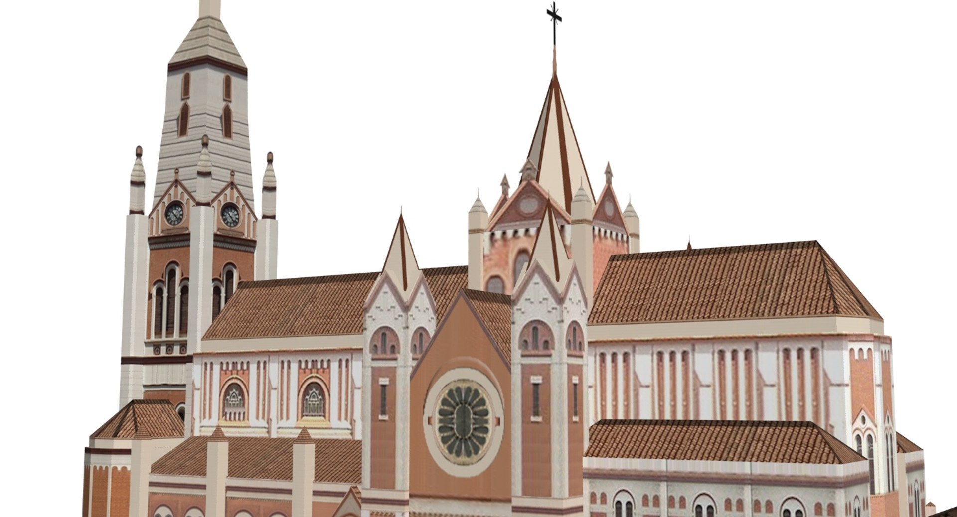 3d Model Roman Catholic Church Building
