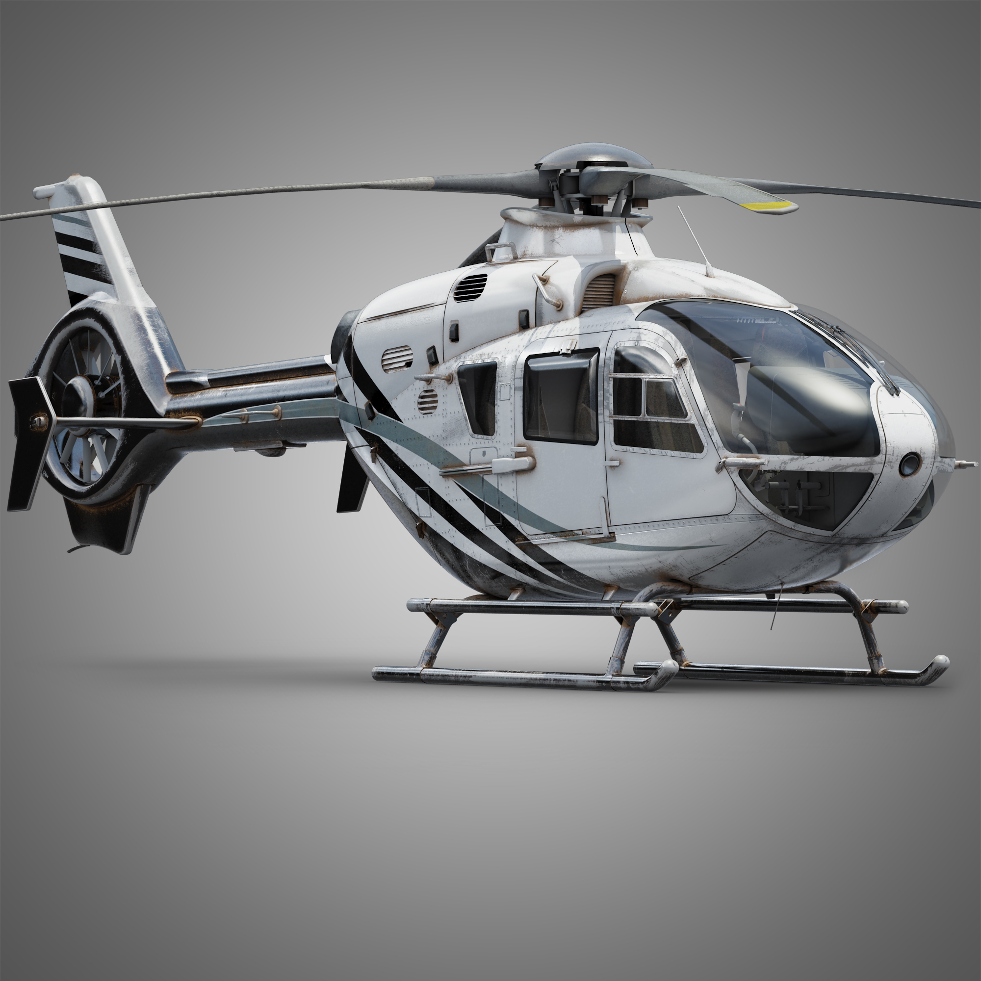 3d eurocopter helicopter